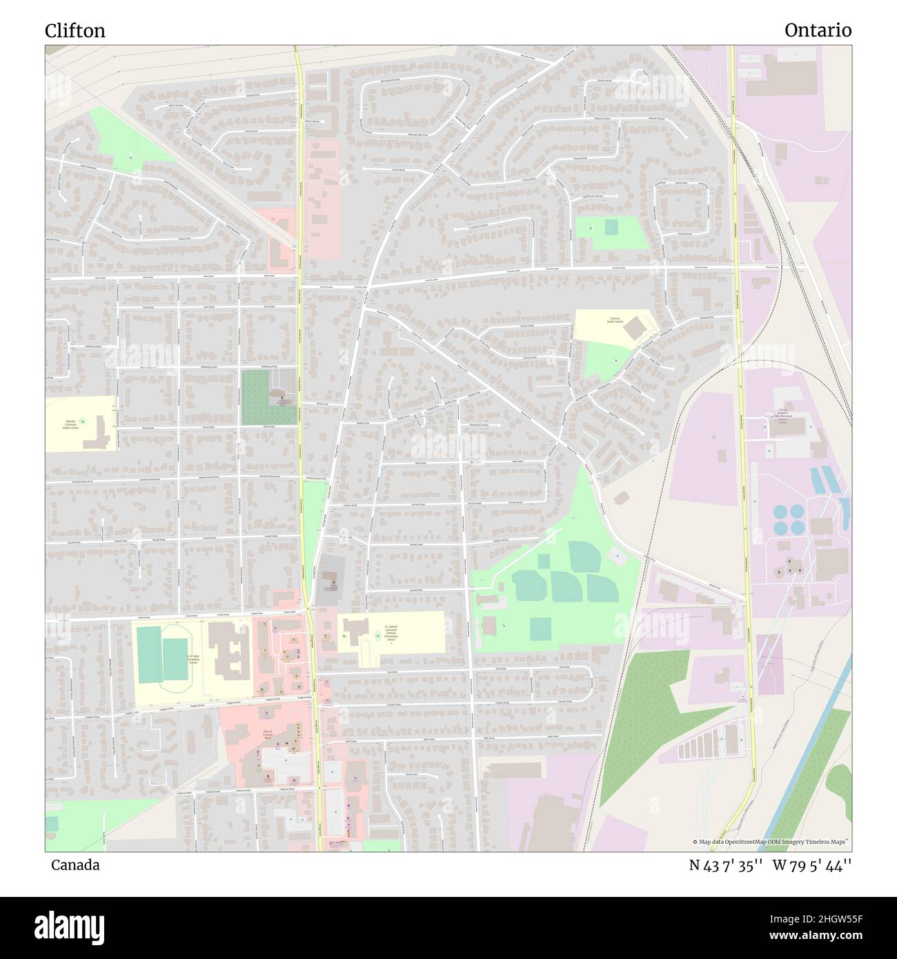 Map of clifton hi-res stock photography and images - Alamy