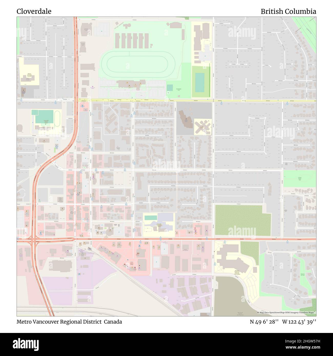 Vancouver map hi-res stock photography and images - Alamy