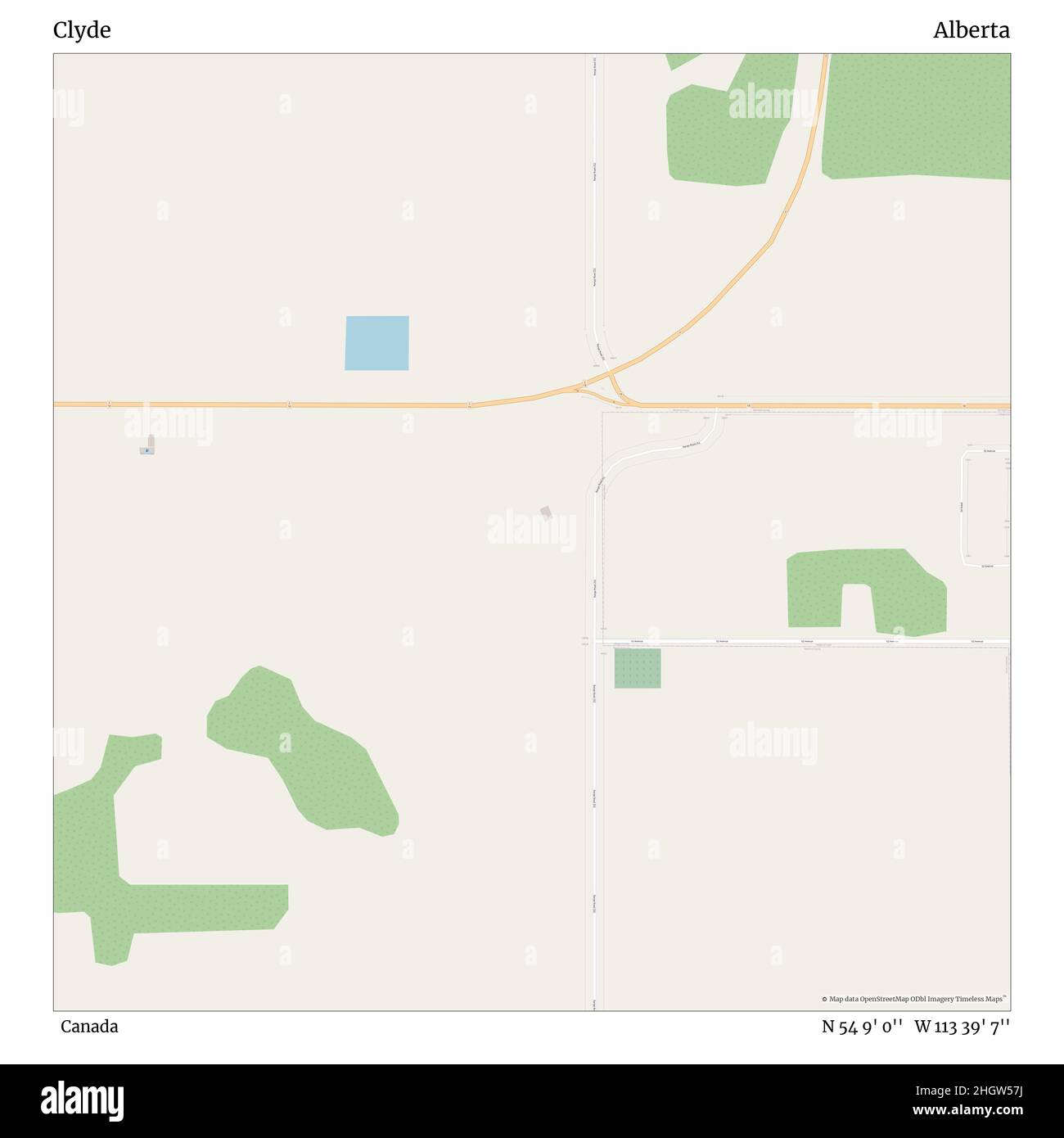 Map of clyde alberta hi-res stock photography and images - Alamy