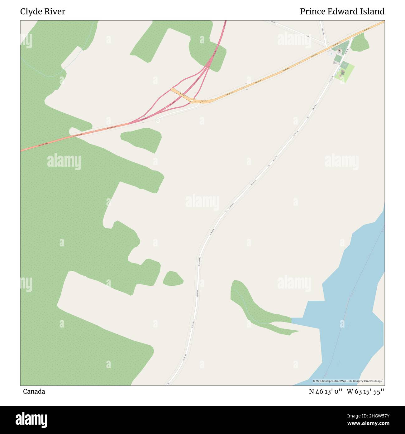 Clyde River, Canada, Prince Edward Island, N 46 13' 0'', W 63 15' 55 ...