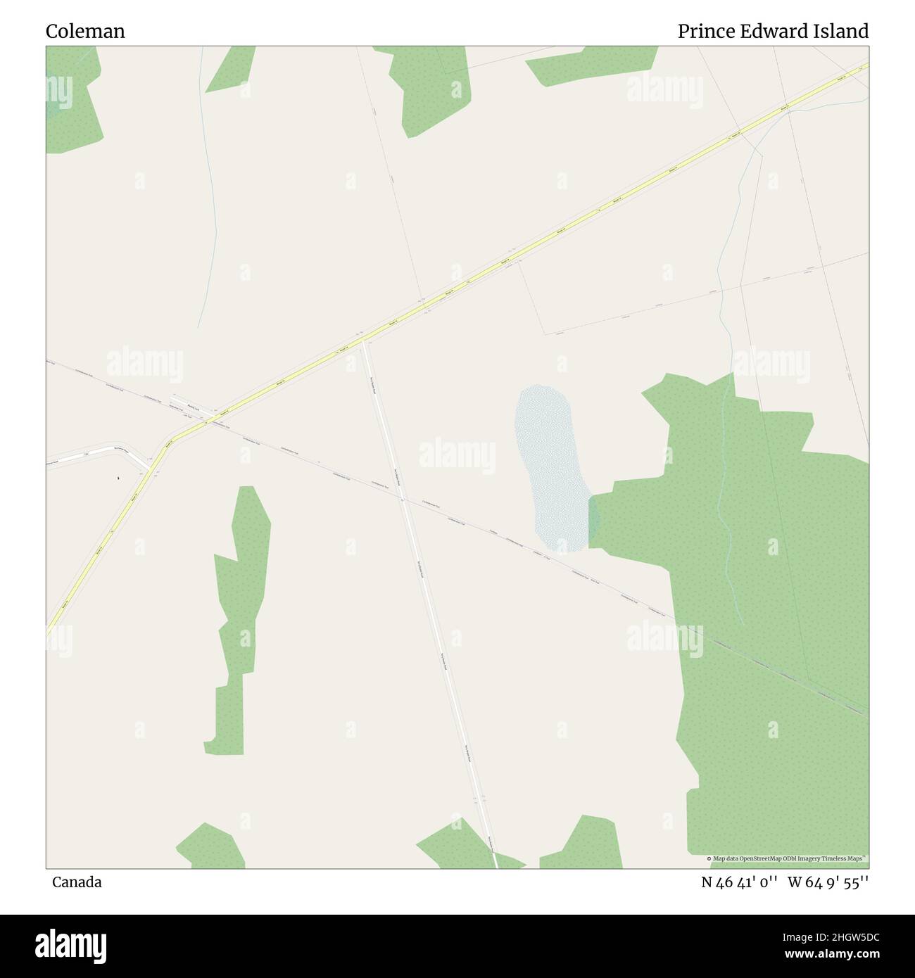 Map of coleman hi-res stock photography and images - Alamy