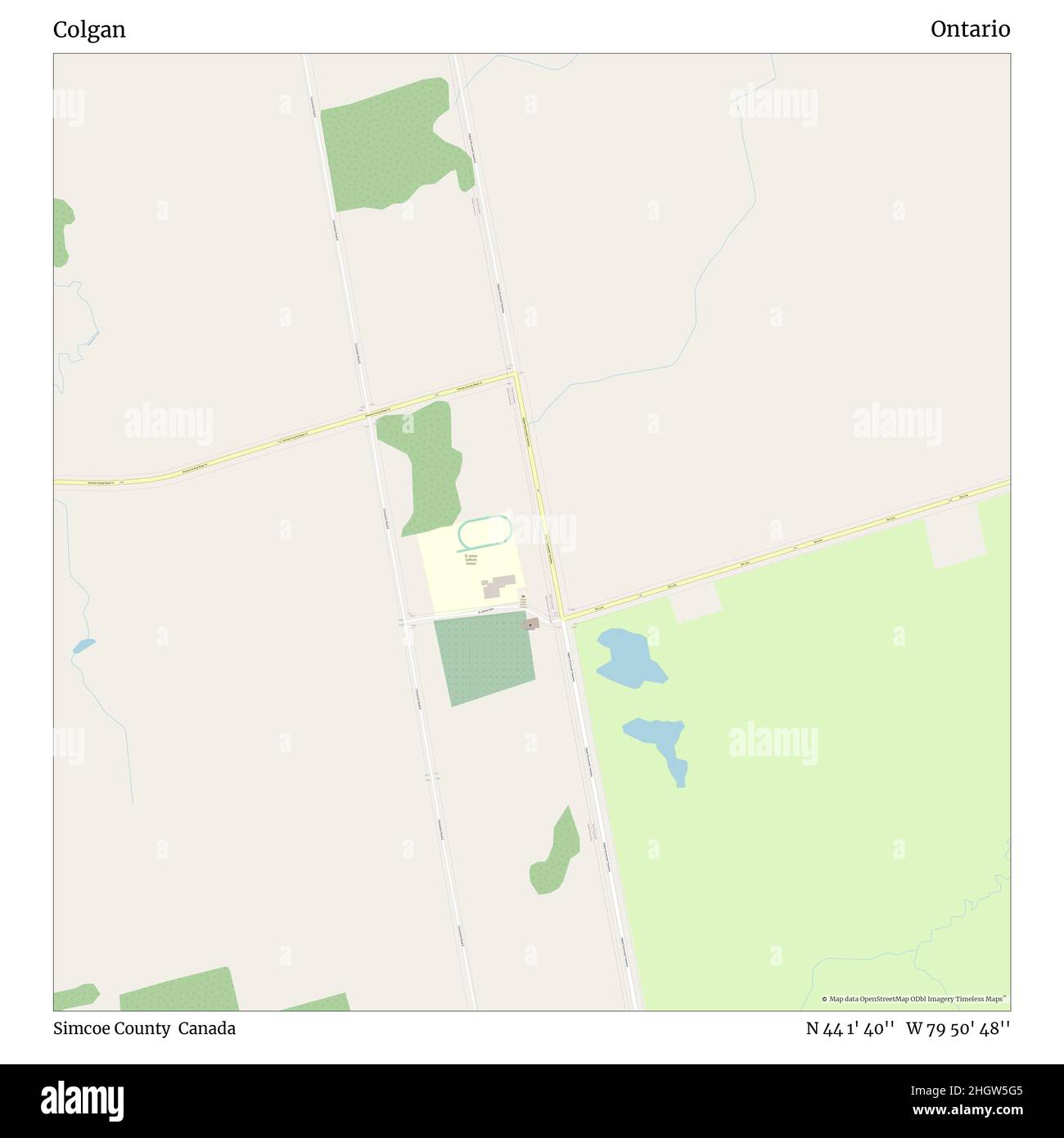 Map of simcoe Cut Out Stock Images & Pictures - Alamy