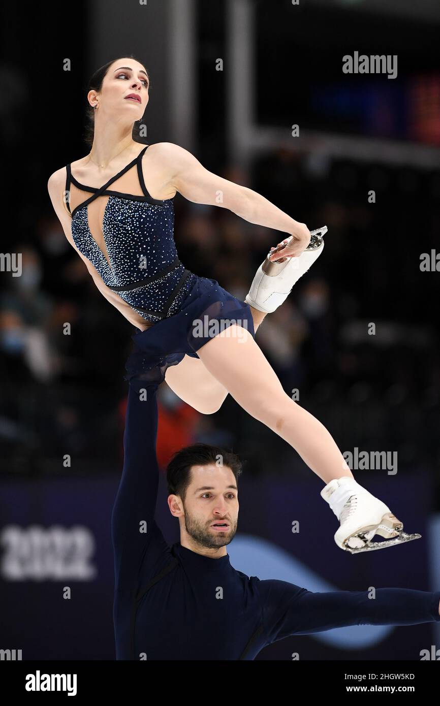 Deanna STELLATO-DUDEK & Maxime DESCHAMPS (CAN), during Pairs Free ...