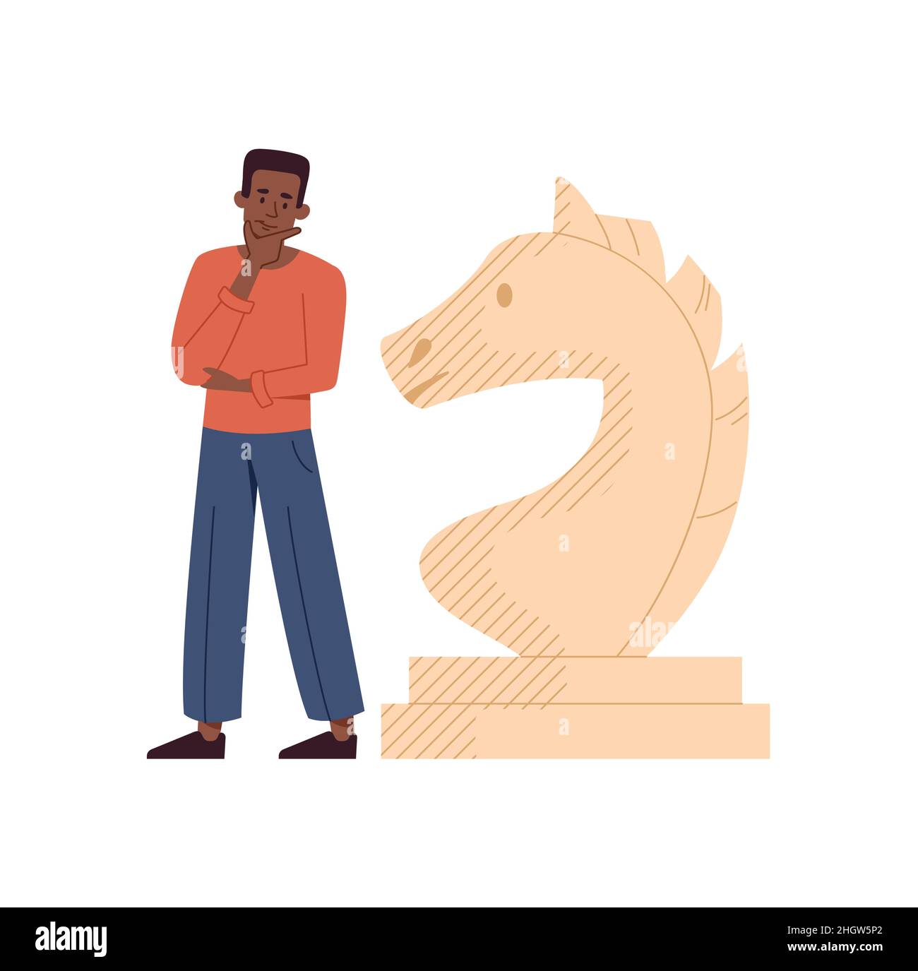 Characters with chess Stock Vector Image & Art - Alamy
