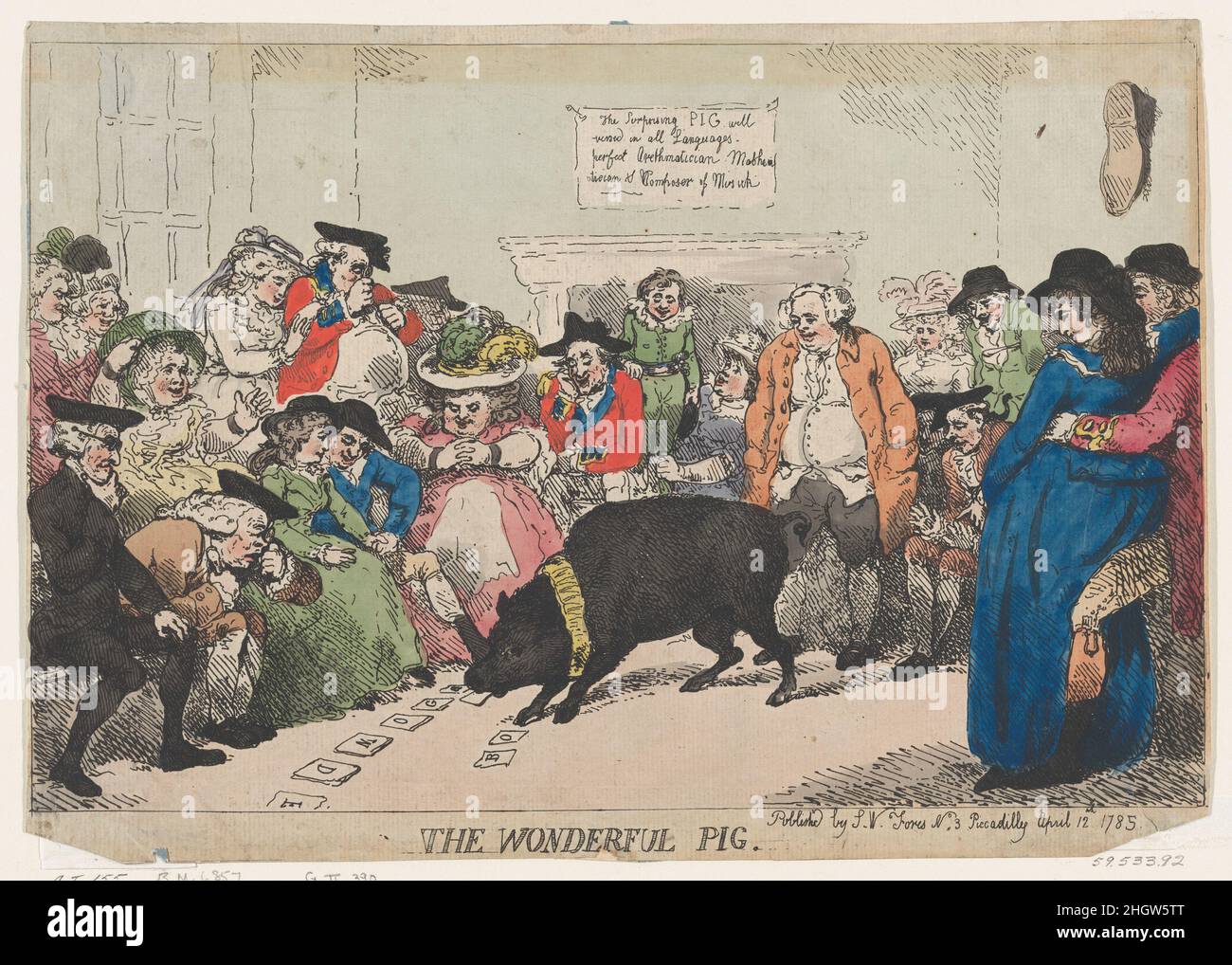 The Wonderful Pig April 12, 1785 Thomas Rowlandson. The Wonderful Pig ...