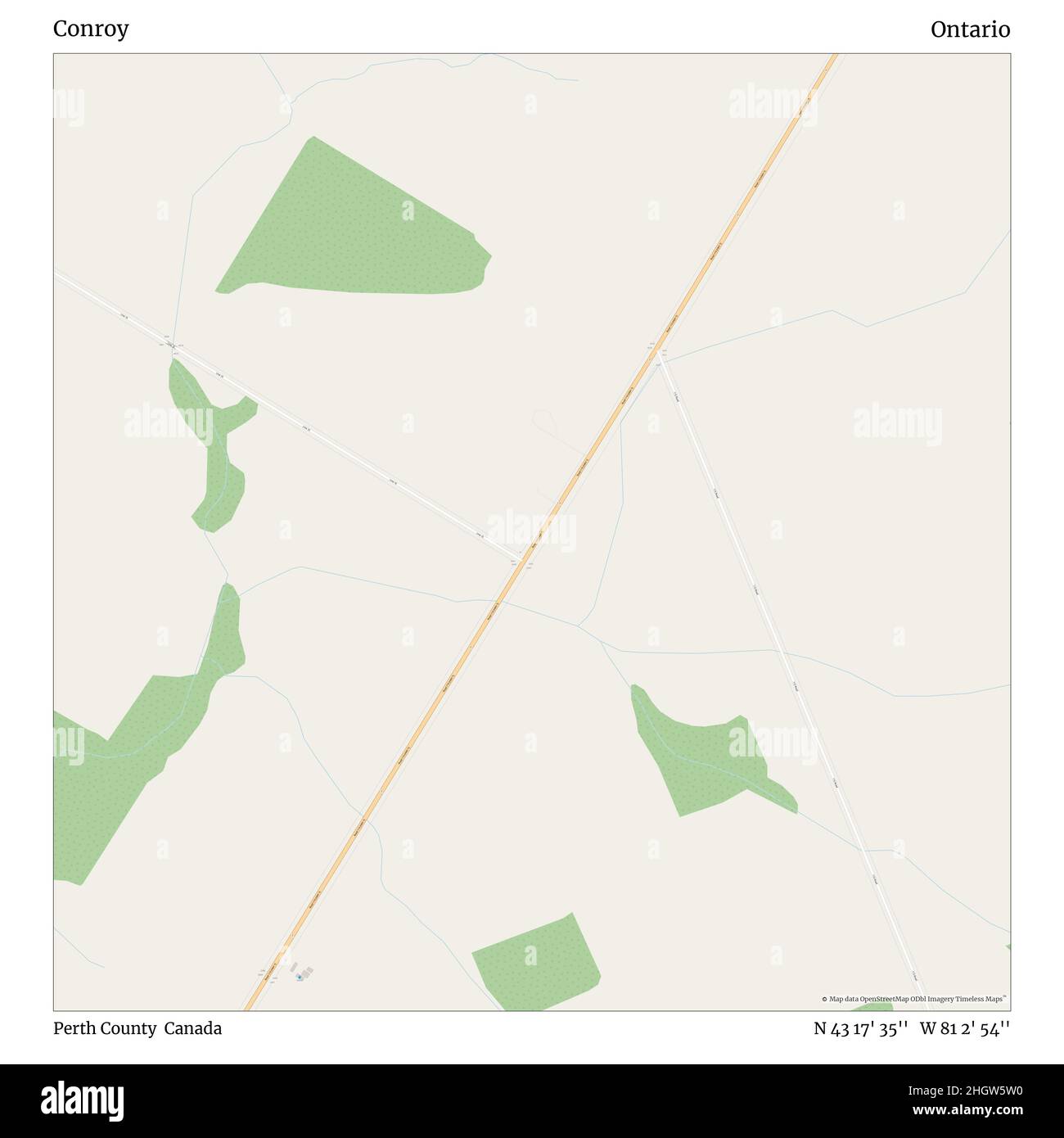 Map of perth ontario hi-res stock photography and images - Alamy