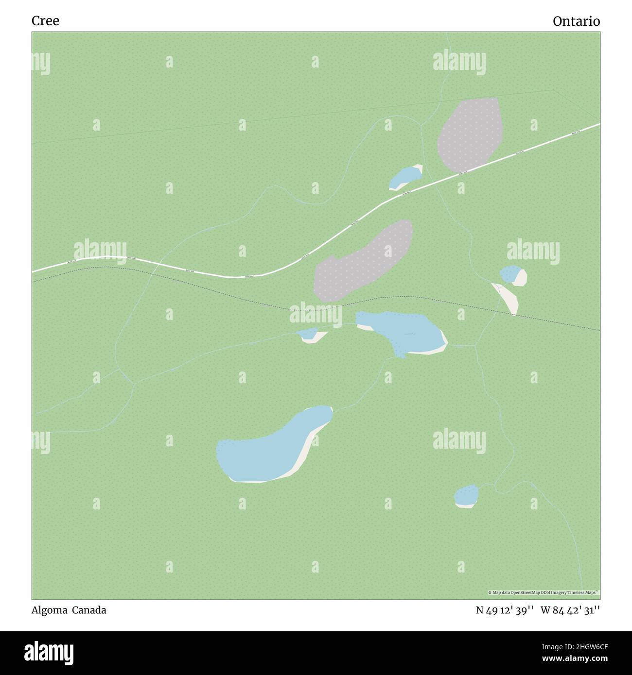 Algoma map hi-res stock photography and images - Alamy
