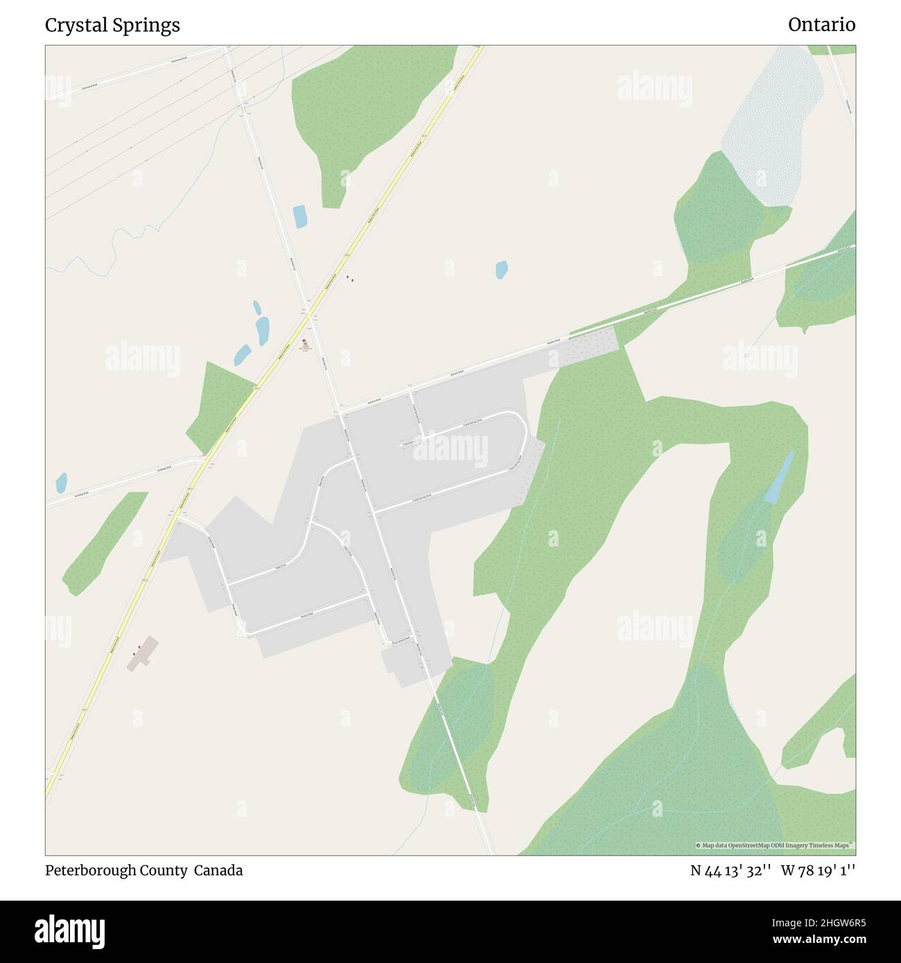 Map of crystal springs hi-res stock photography and images - Alamy