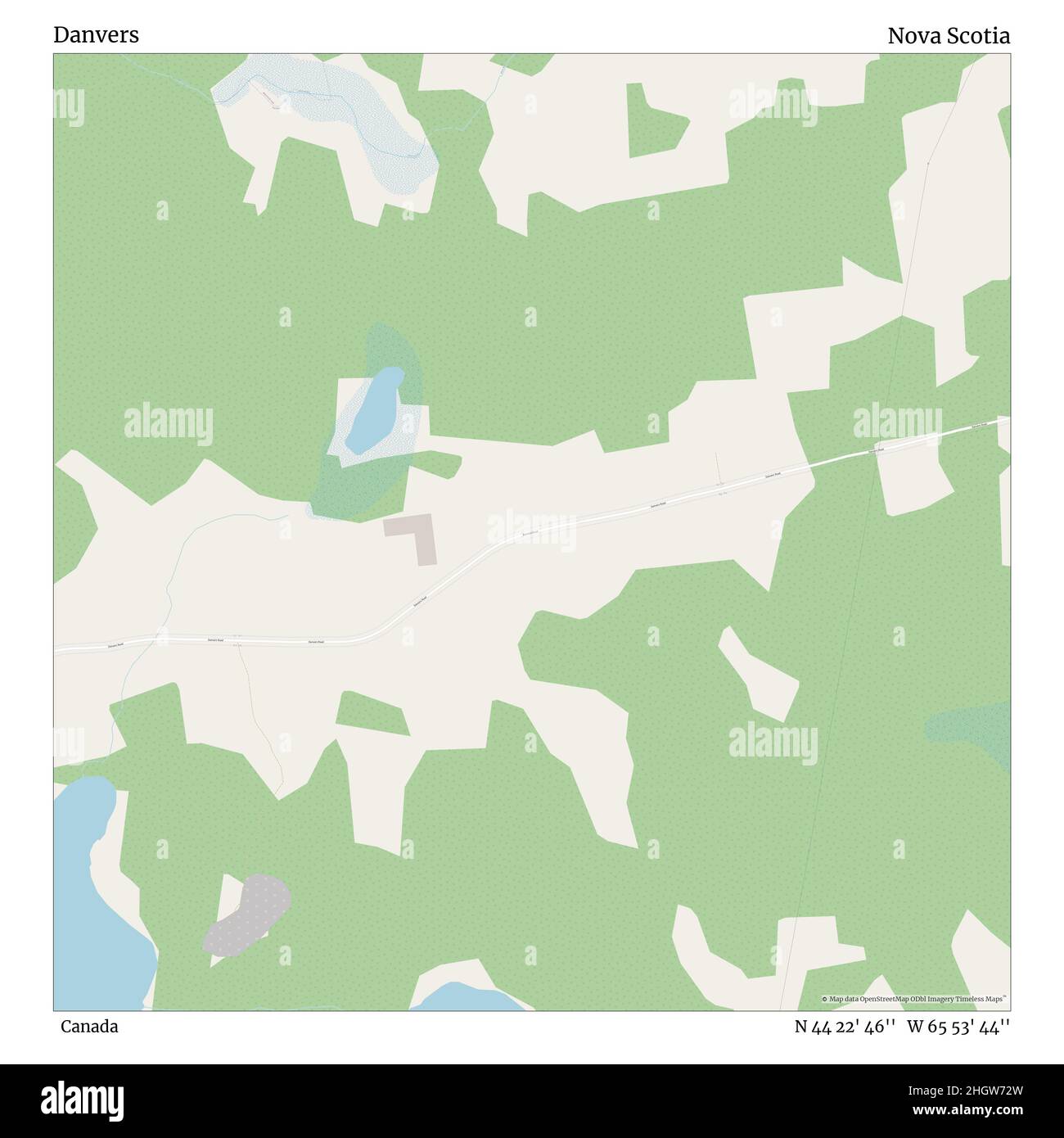 Map of danvers Cut Out Stock Images & Pictures - Alamy