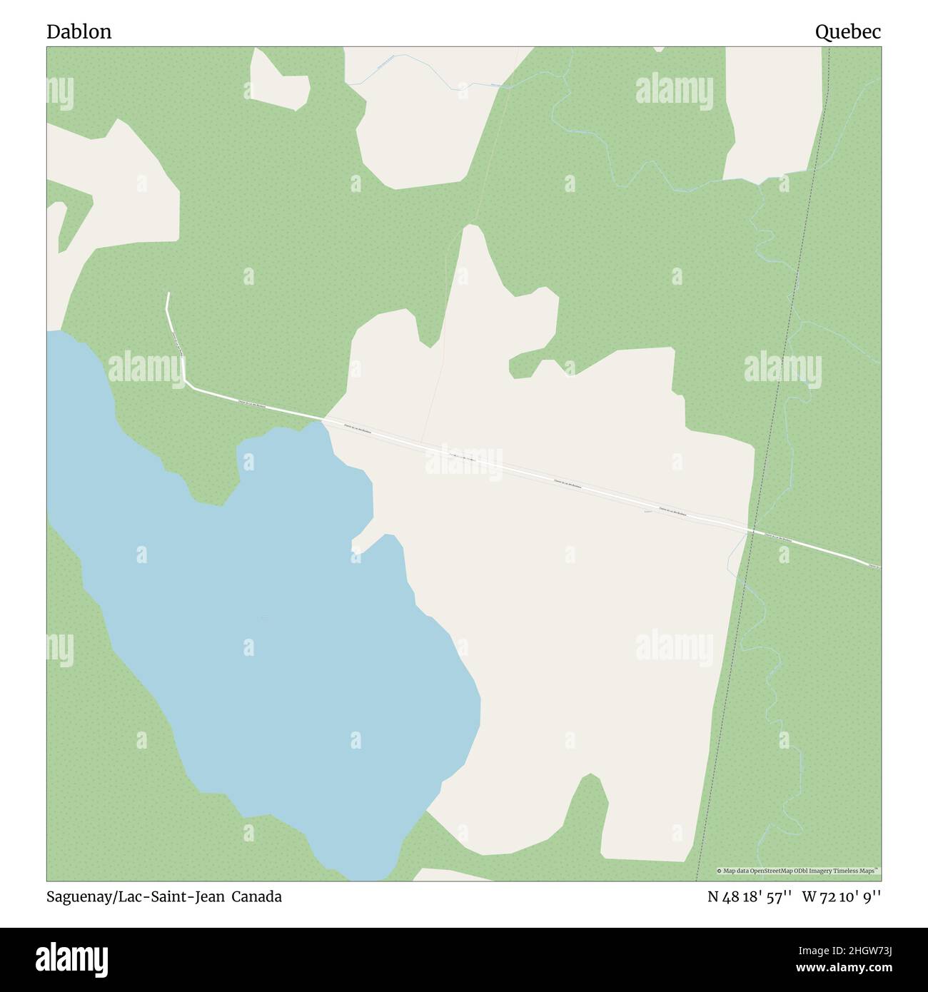 Saguenay map hi-res stock photography and images - Alamy