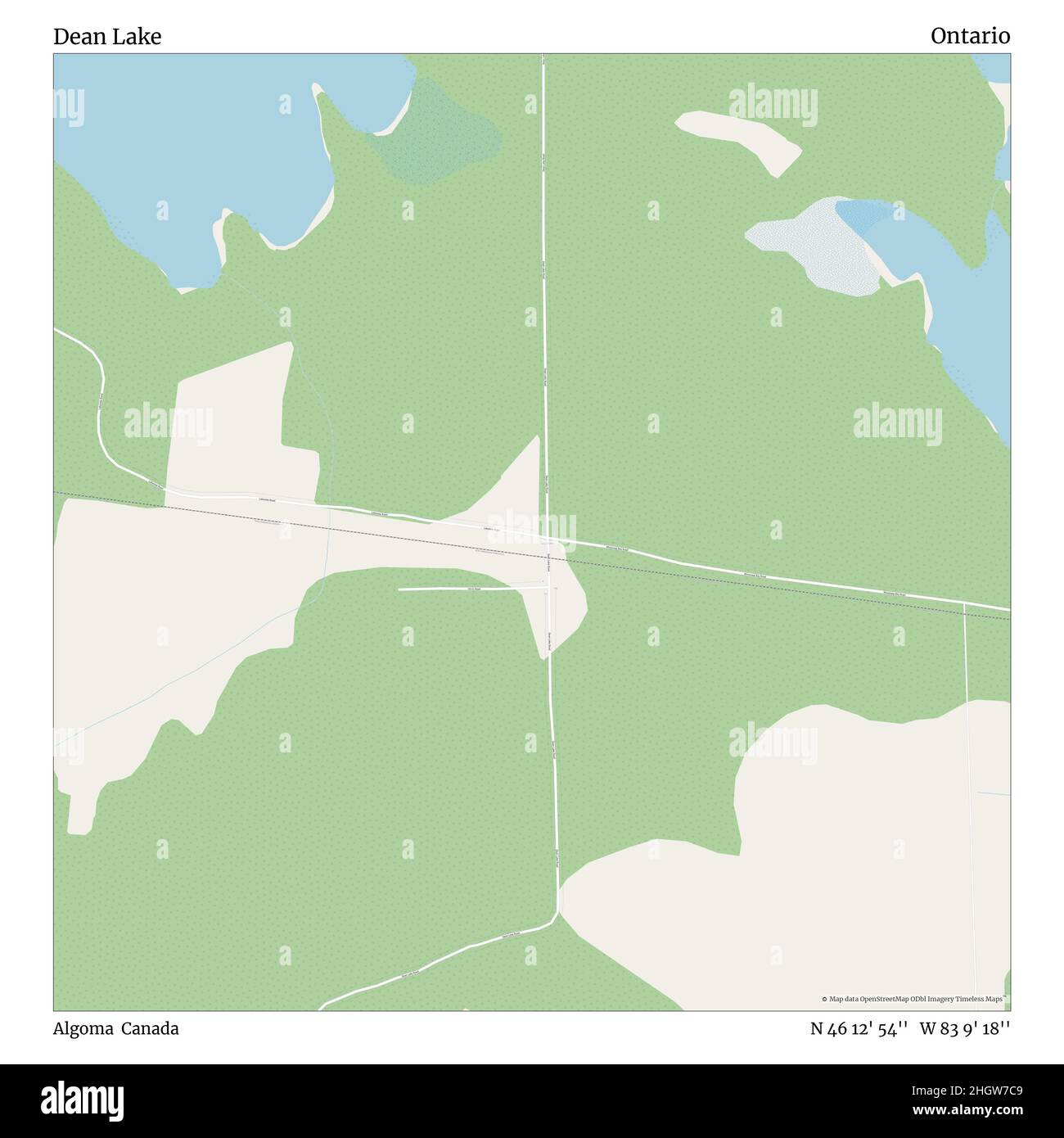 Map of algoma hi-res stock photography and images - Alamy