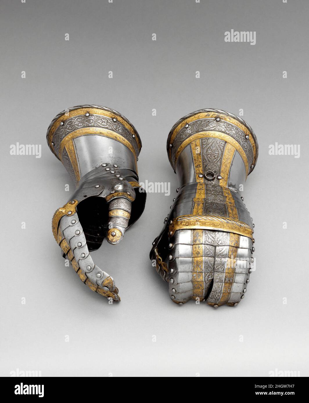 Pair of Gauntlets from a Garniture of Armor of Philip II of Spain ...