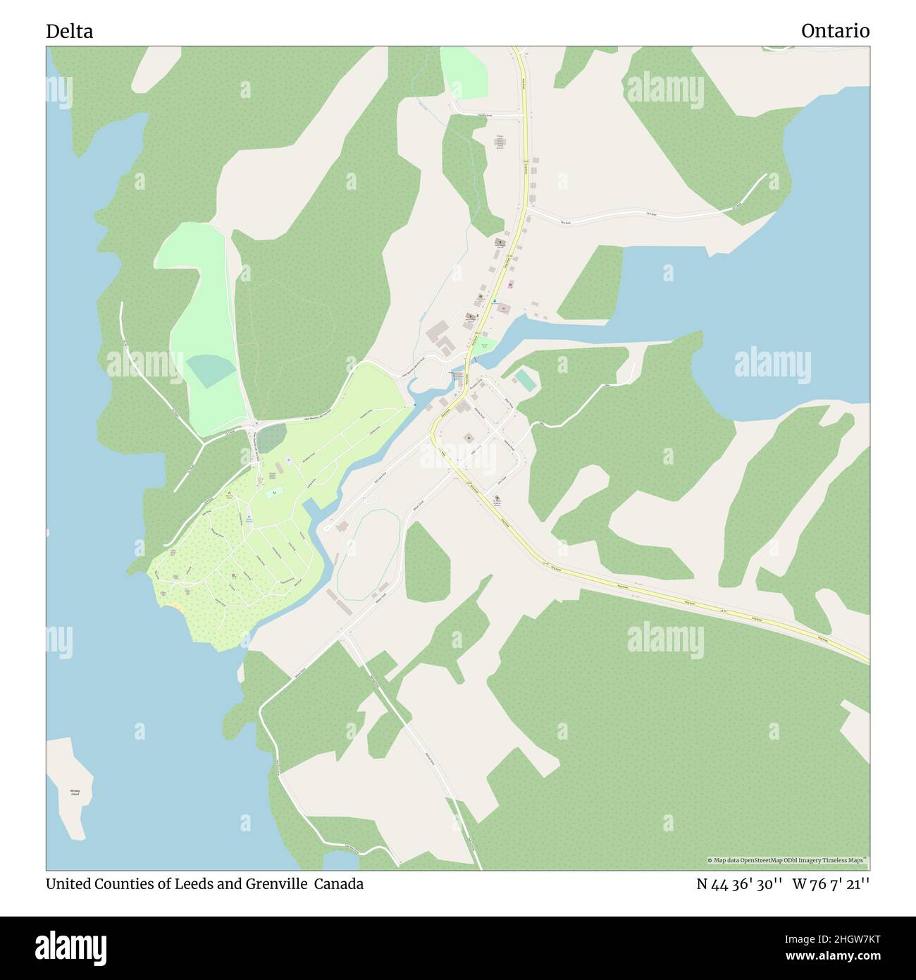 Delta, United Counties of Leeds and Grenville, Canada, Ontario, N 44 36 ...