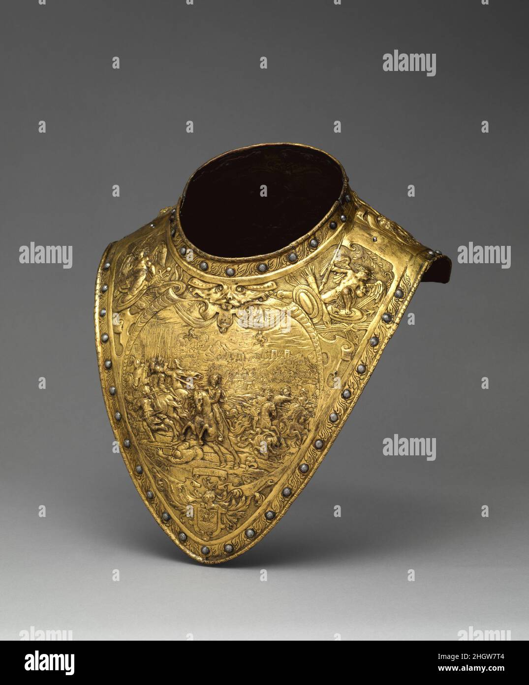 Gorget ca. 1630 probably Dutch The embossed battle scenes derive from ...