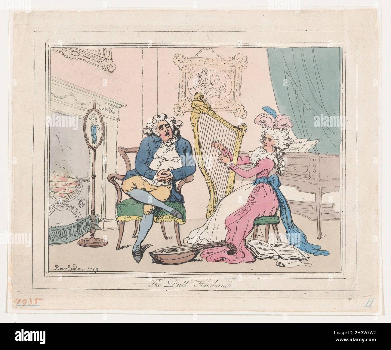 The Dull Husband 1789 Thomas Rowlandson. The Dull Husband. Thomas ...