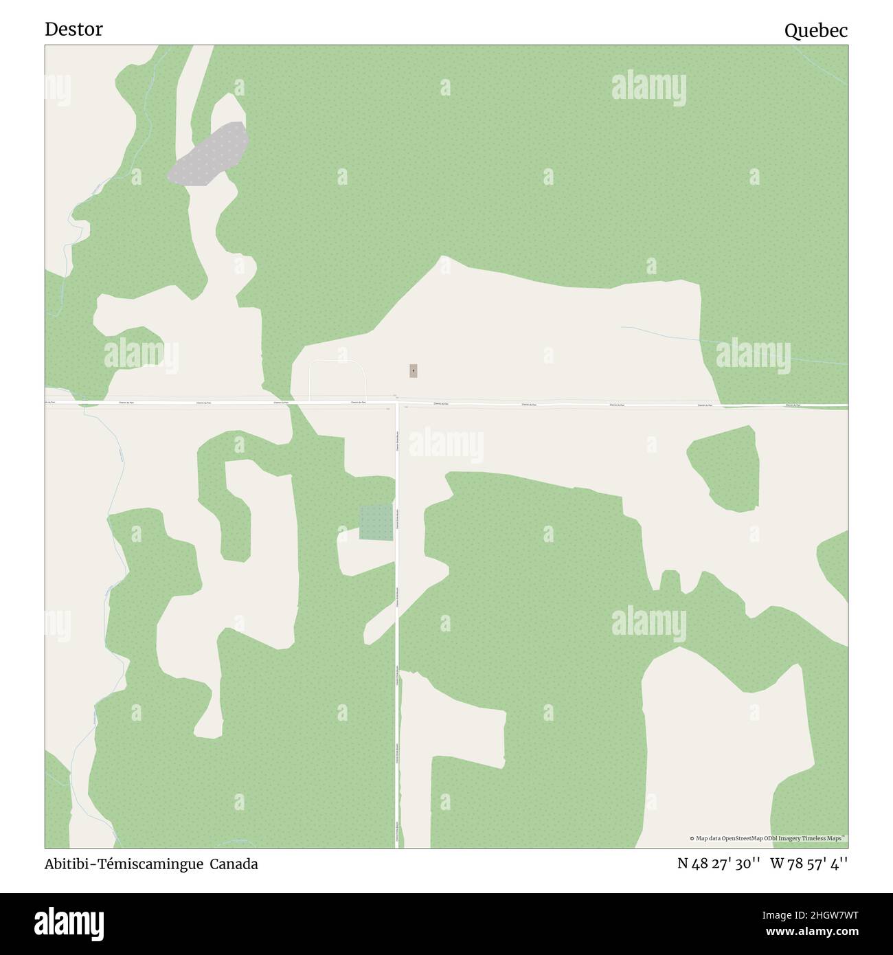 Map of temiscamingue and abitibi hi-res stock photography and images ...