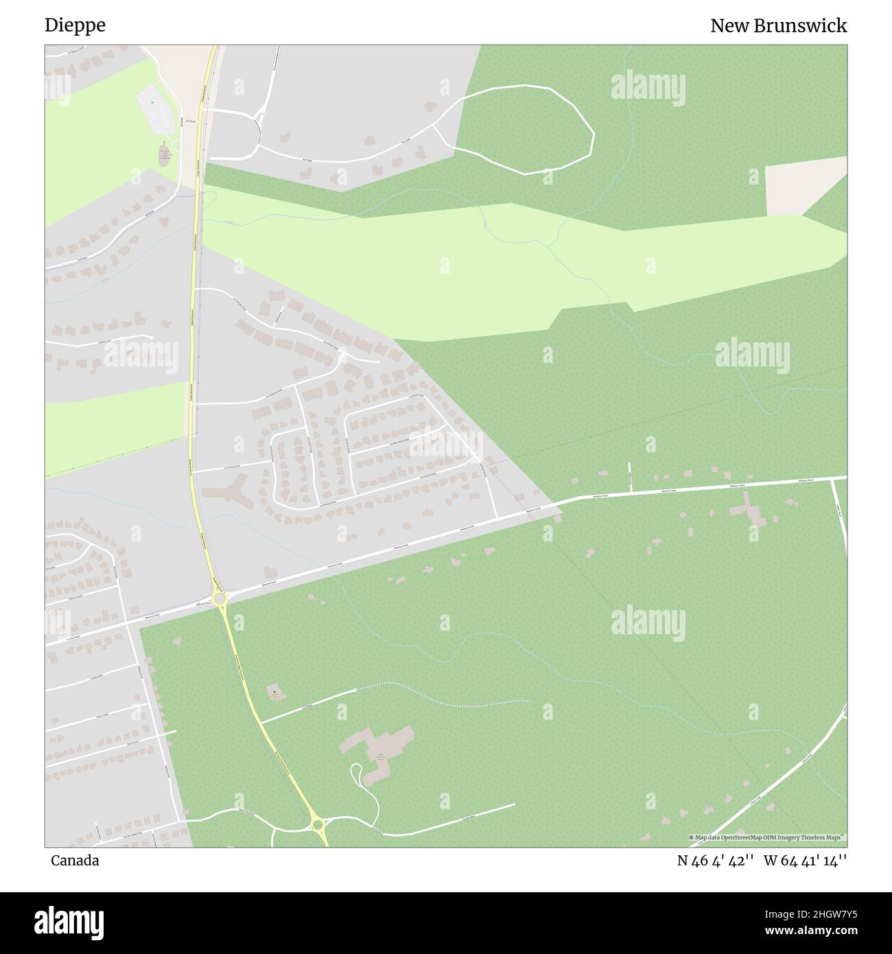 Map of dieppe Cut Out Stock Images & Pictures - Alamy