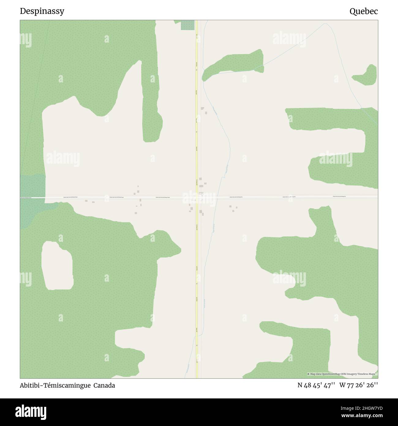 Map of temiscamingue and abitibi Cut Out Stock Images & Pictures - Alamy
