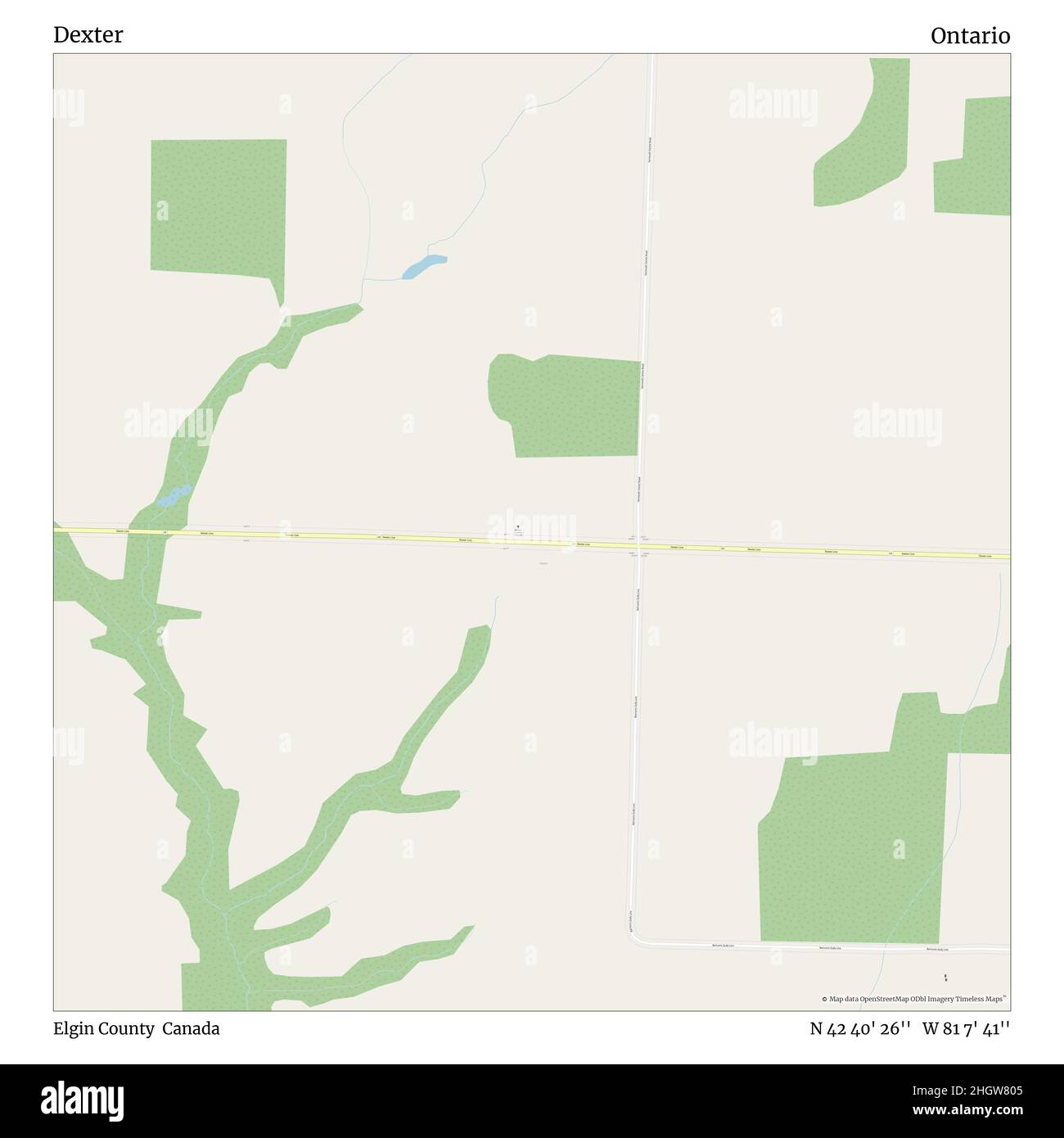 Map of dexter hi-res stock photography and images - Alamy