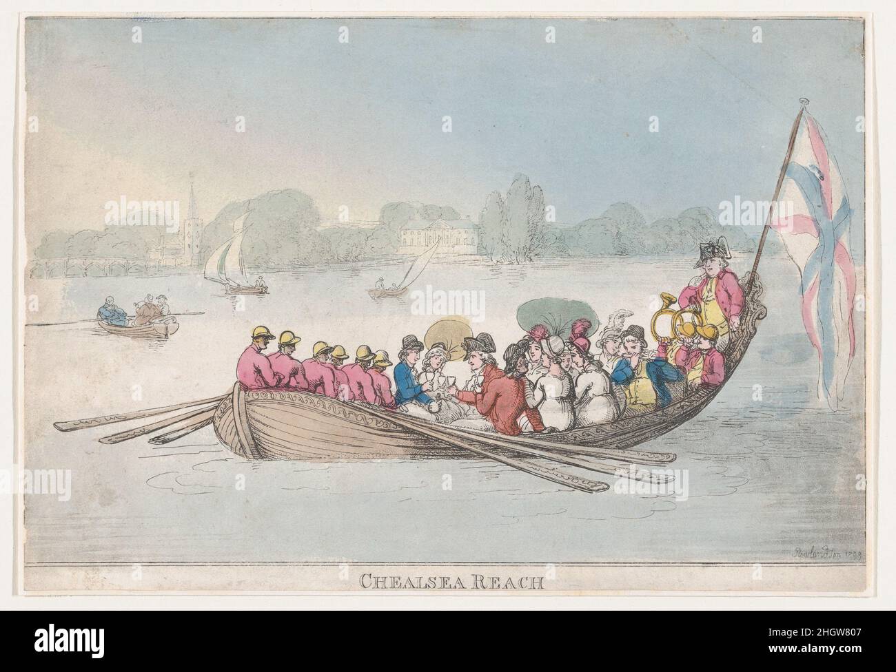 Chelsea Reach 1799 Thomas Rowlandson. Chelsea Reach. Thomas Rowlandson ...
