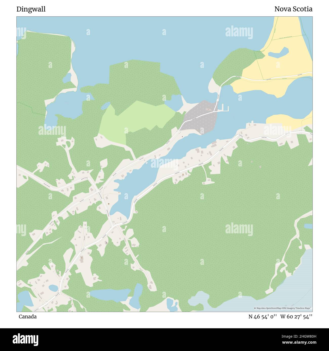 Dingwall map Cut Out Stock Images & Pictures - Alamy