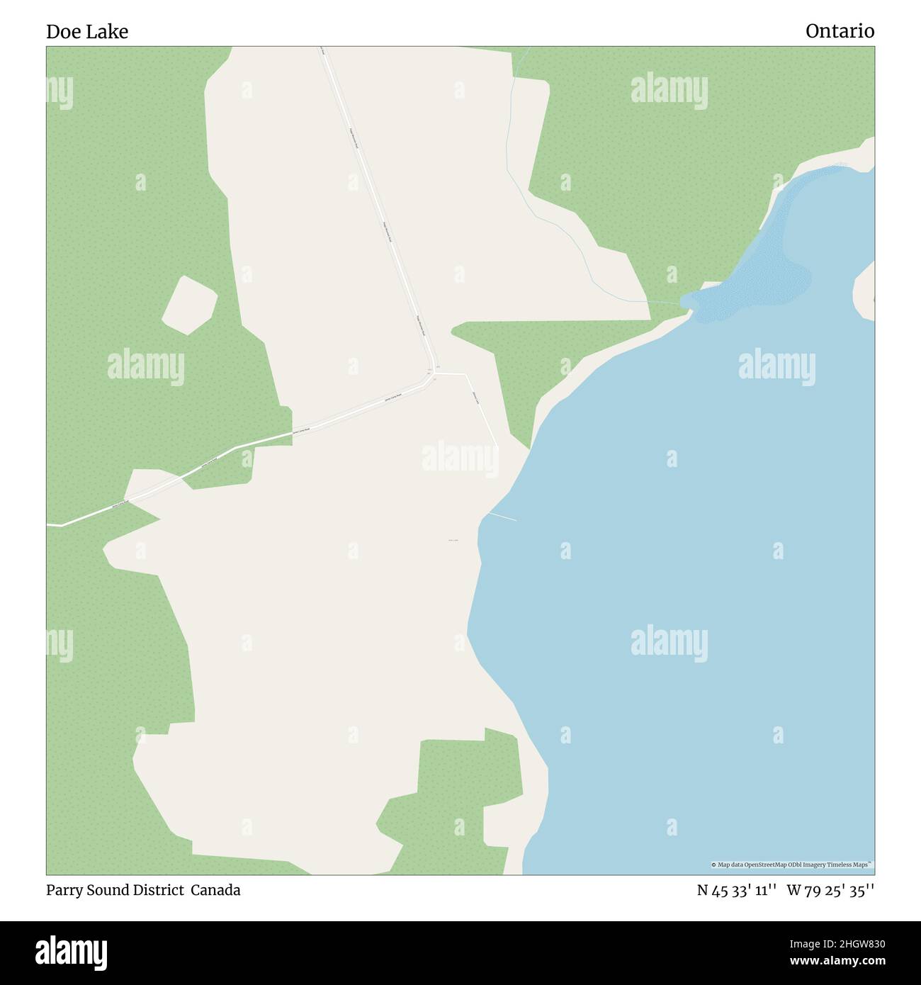 Map of parry sound ontario hi-res stock photography and images - Alamy