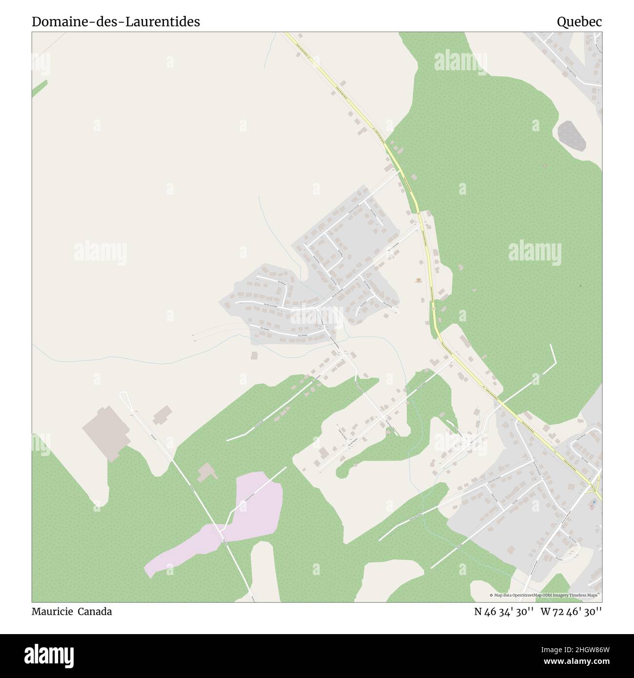 Domaine-des-Laurentides, Mauricie, Canada, Quebec, N 46 34' 30'', W 72 ...