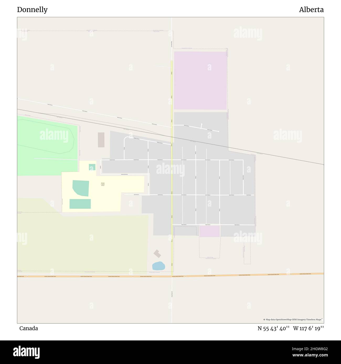 Map of donnelly hi-res stock photography and images - Alamy