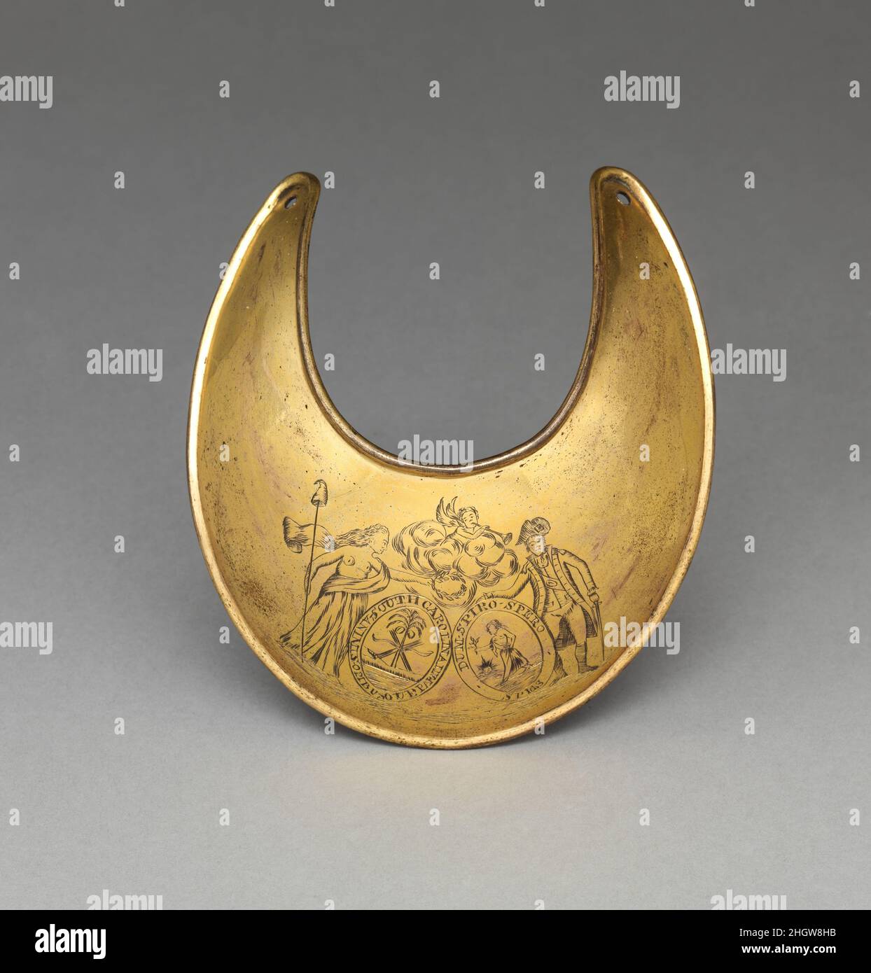 Gorget for an Officer of the South Carolina Infantry Regiment late 18th ...