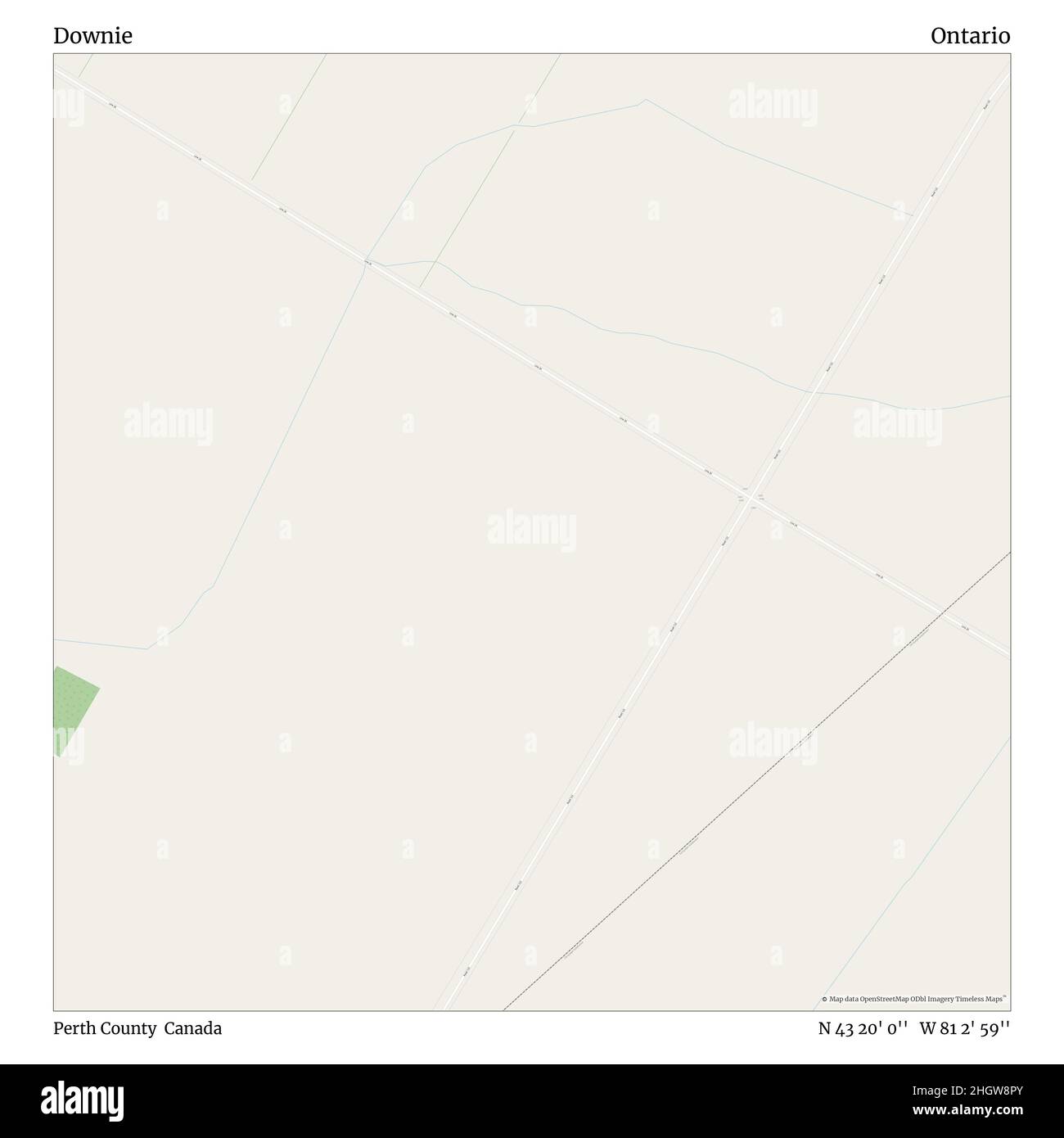 Map of perth ontario hi-res stock photography and images - Alamy