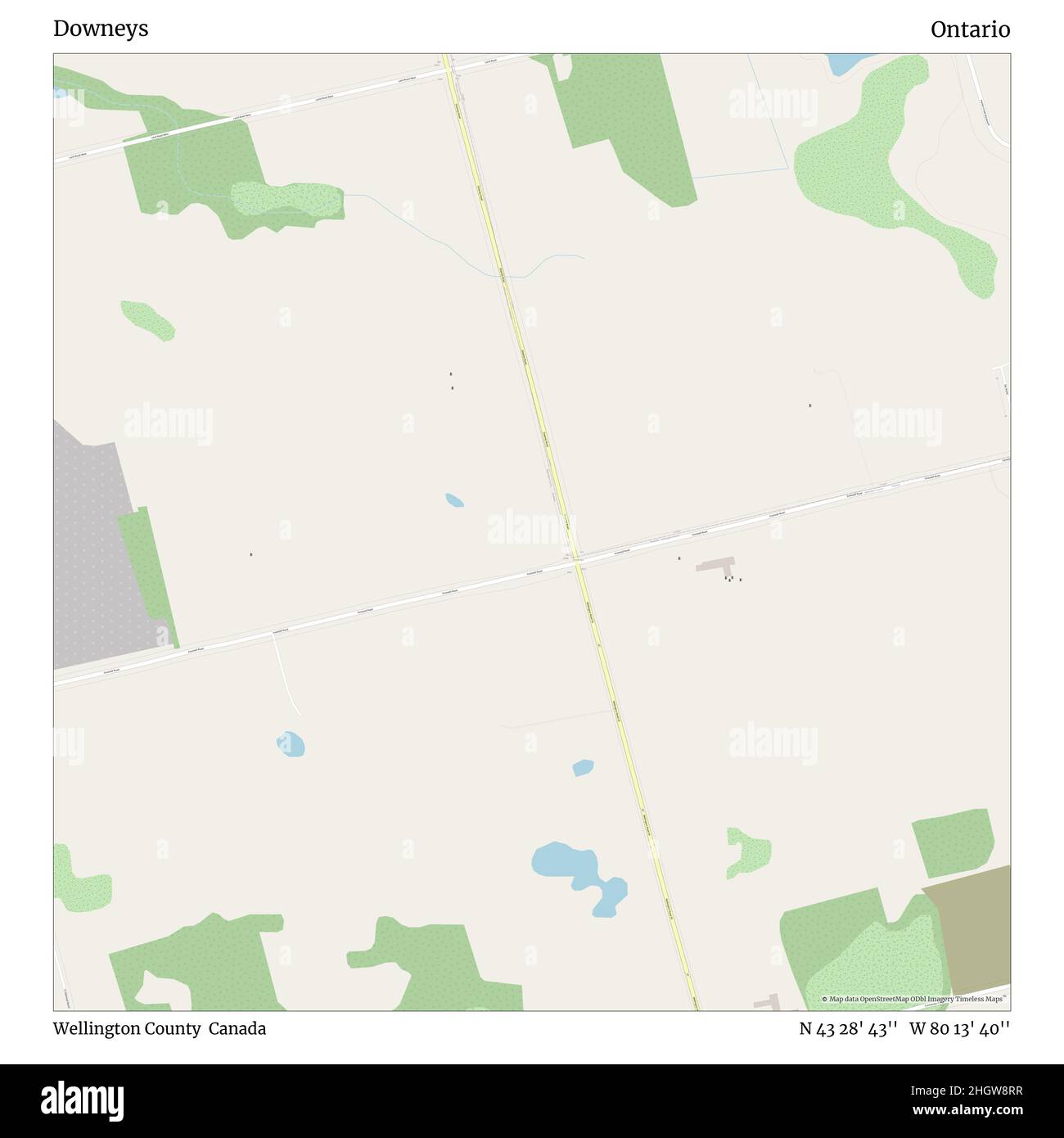 Wellington county map hi-res stock photography and images - Alamy