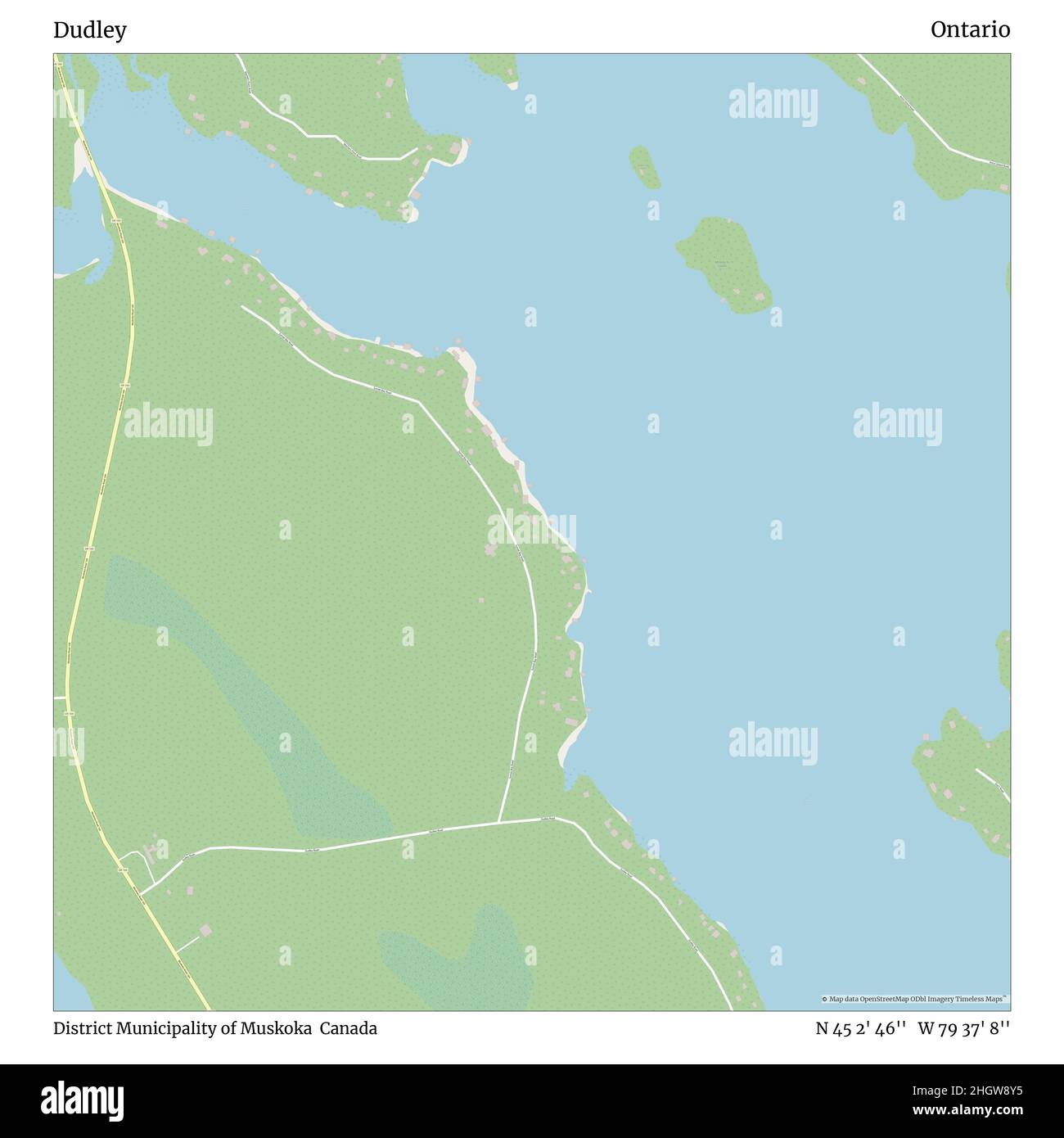 Map of muskoka hi-res stock photography and images - Alamy