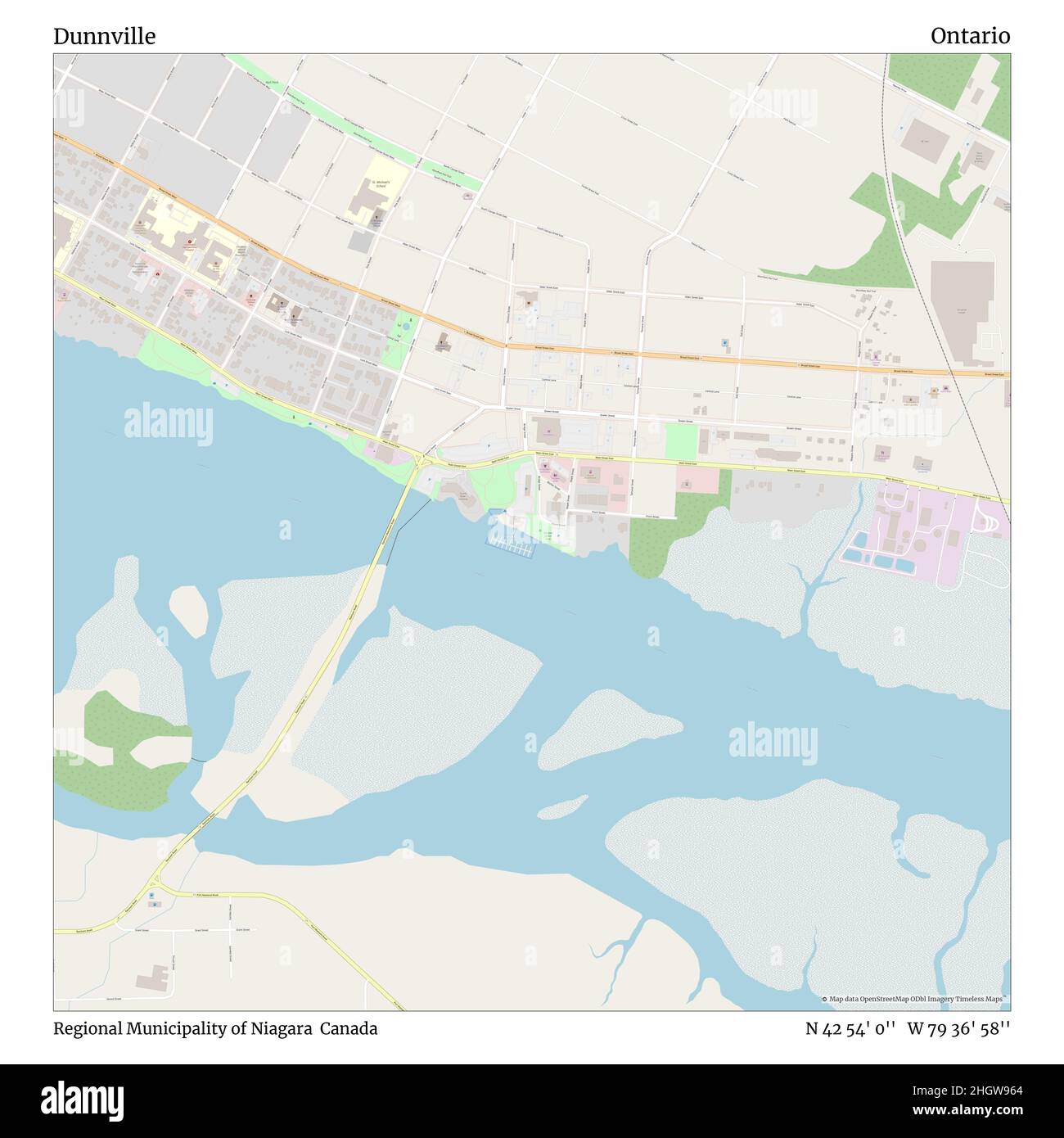 Map of dunnville Cut Out Stock Images & Pictures - Alamy