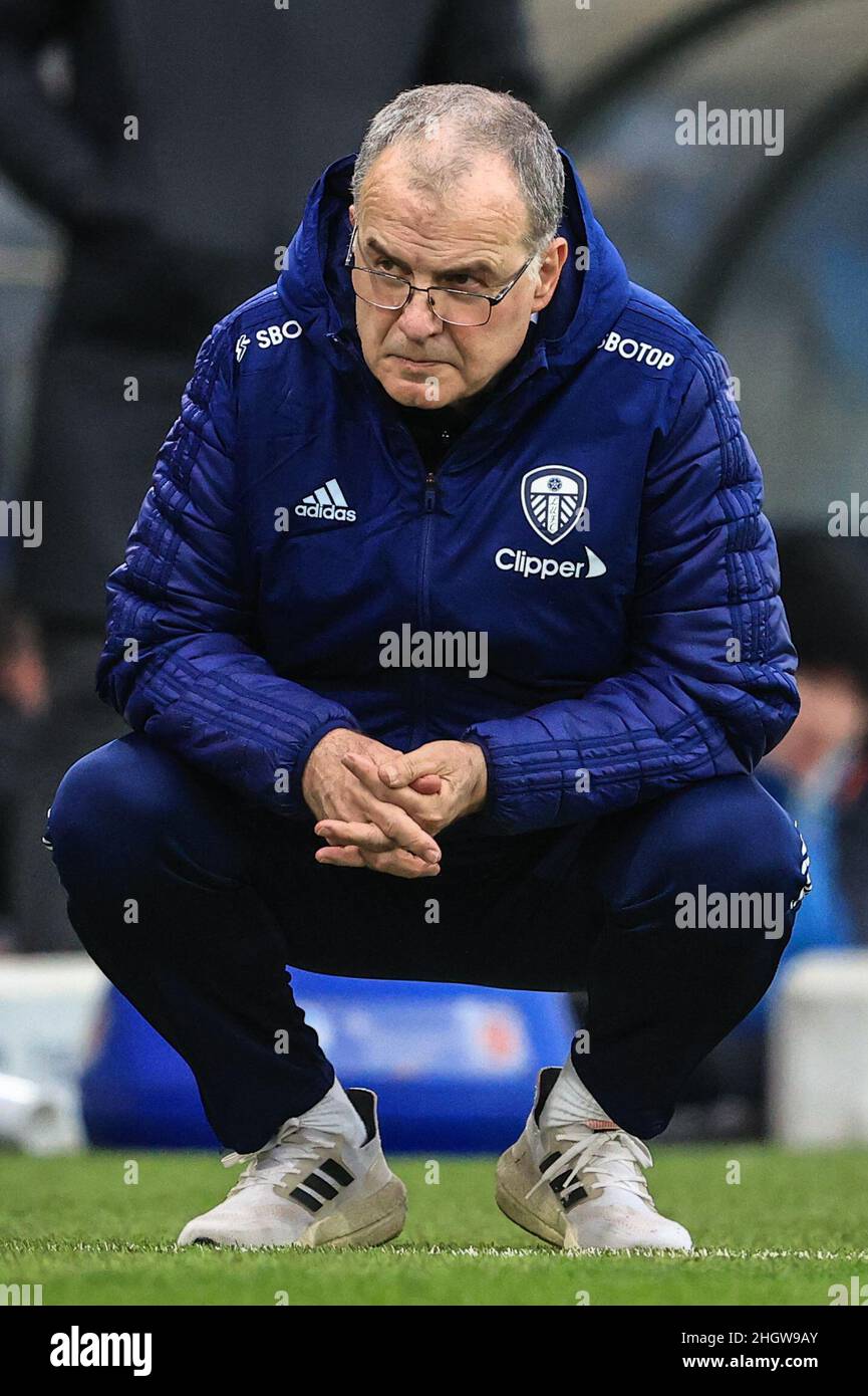 Marcelo Bielsa manager of Leeds United during the Premier League ...