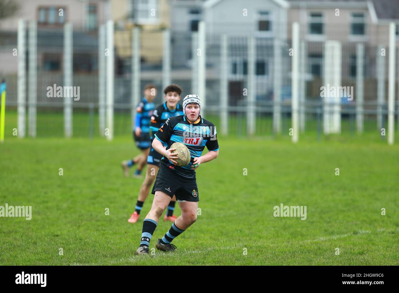 Ammanford RFC Youth v Carmarthen Quins RFC Youth Jan 2022 Stock Photo ...