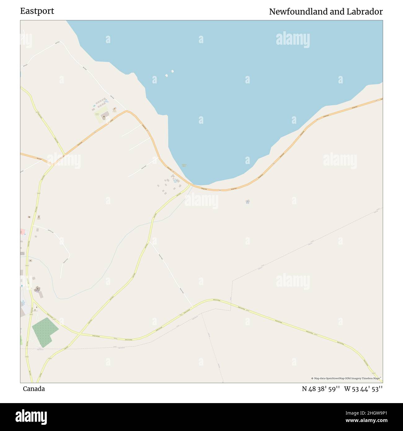 Map of eastport Cut Out Stock Images & Pictures - Alamy