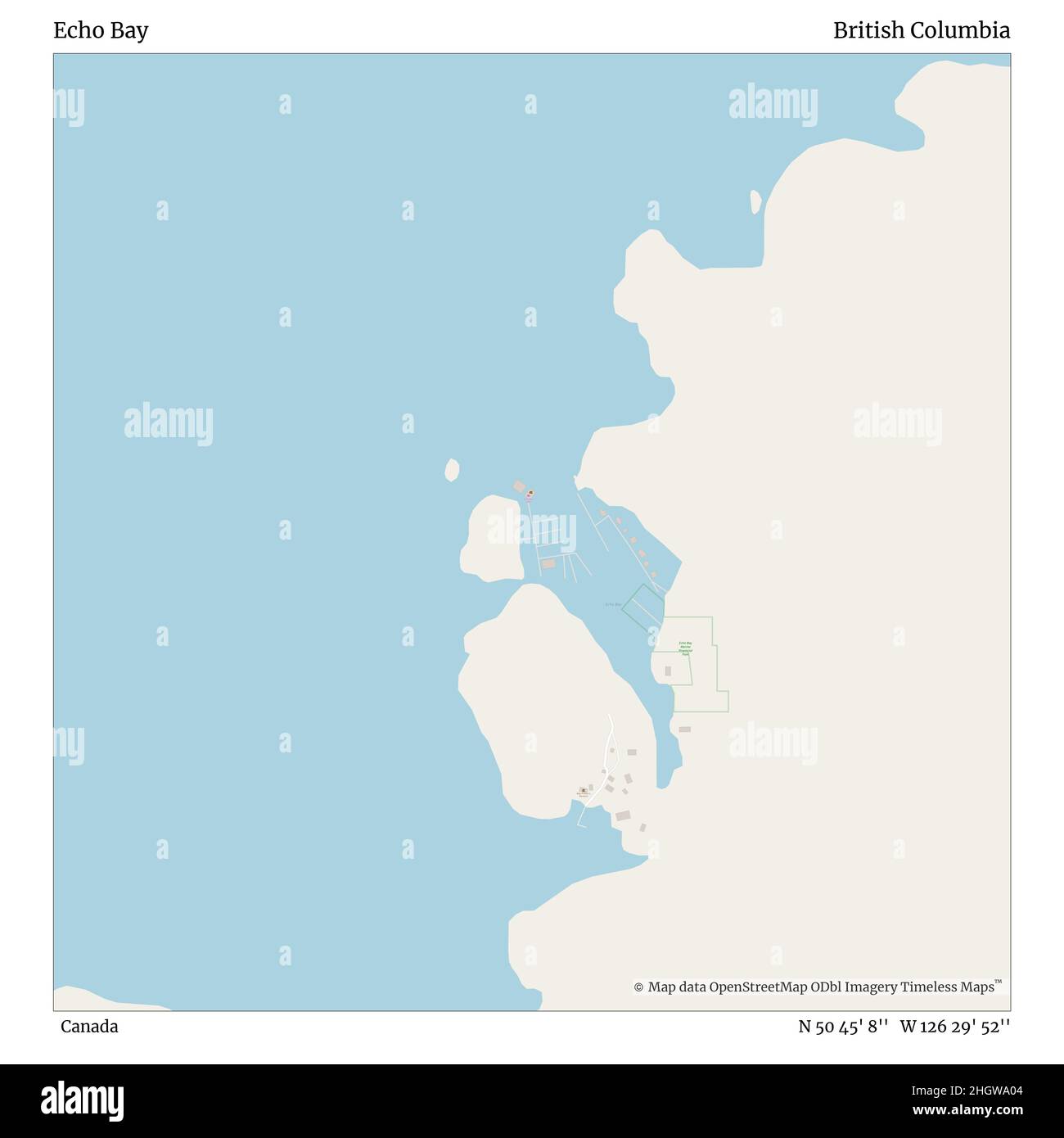 Map of echo bay hi-res stock photography and images - Alamy