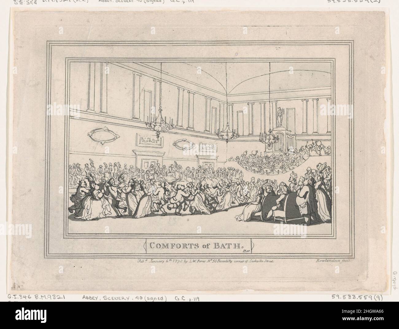 Thomas rowlandson the comforts of bath hi-res stock photography and ...