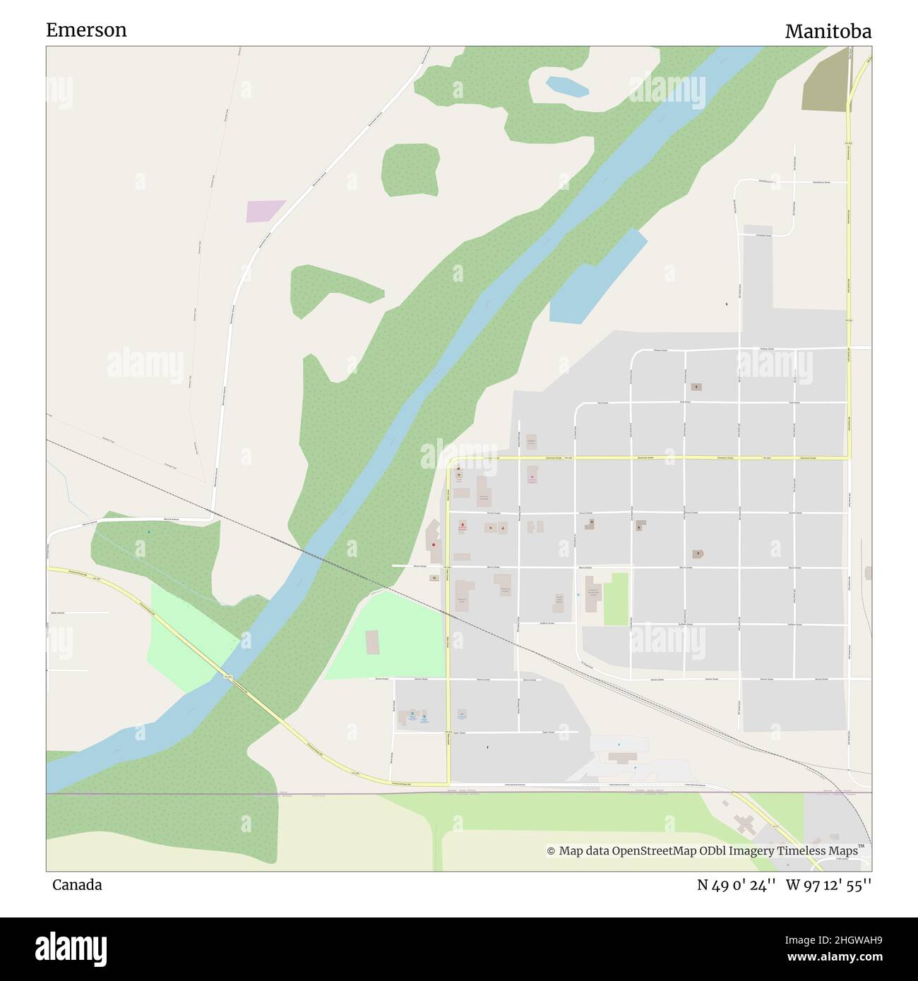 Emerson map hi-res stock photography and images - Alamy