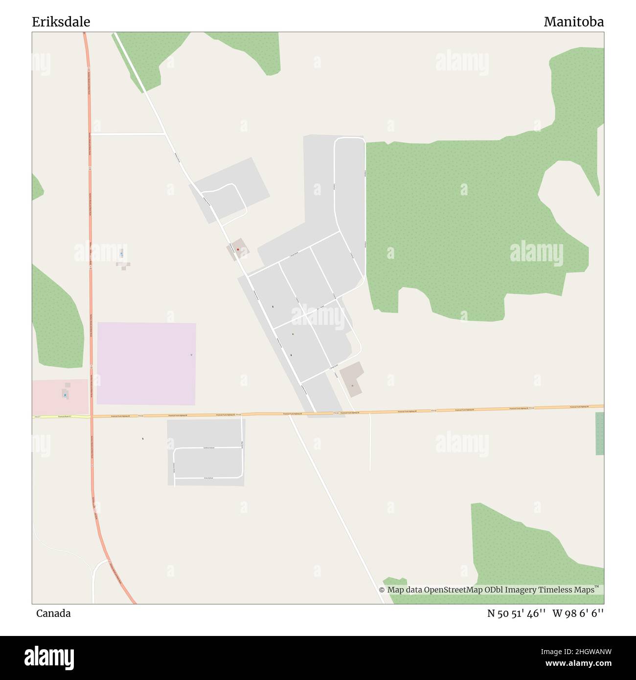 Map of eriksdale hi-res stock photography and images - Alamy