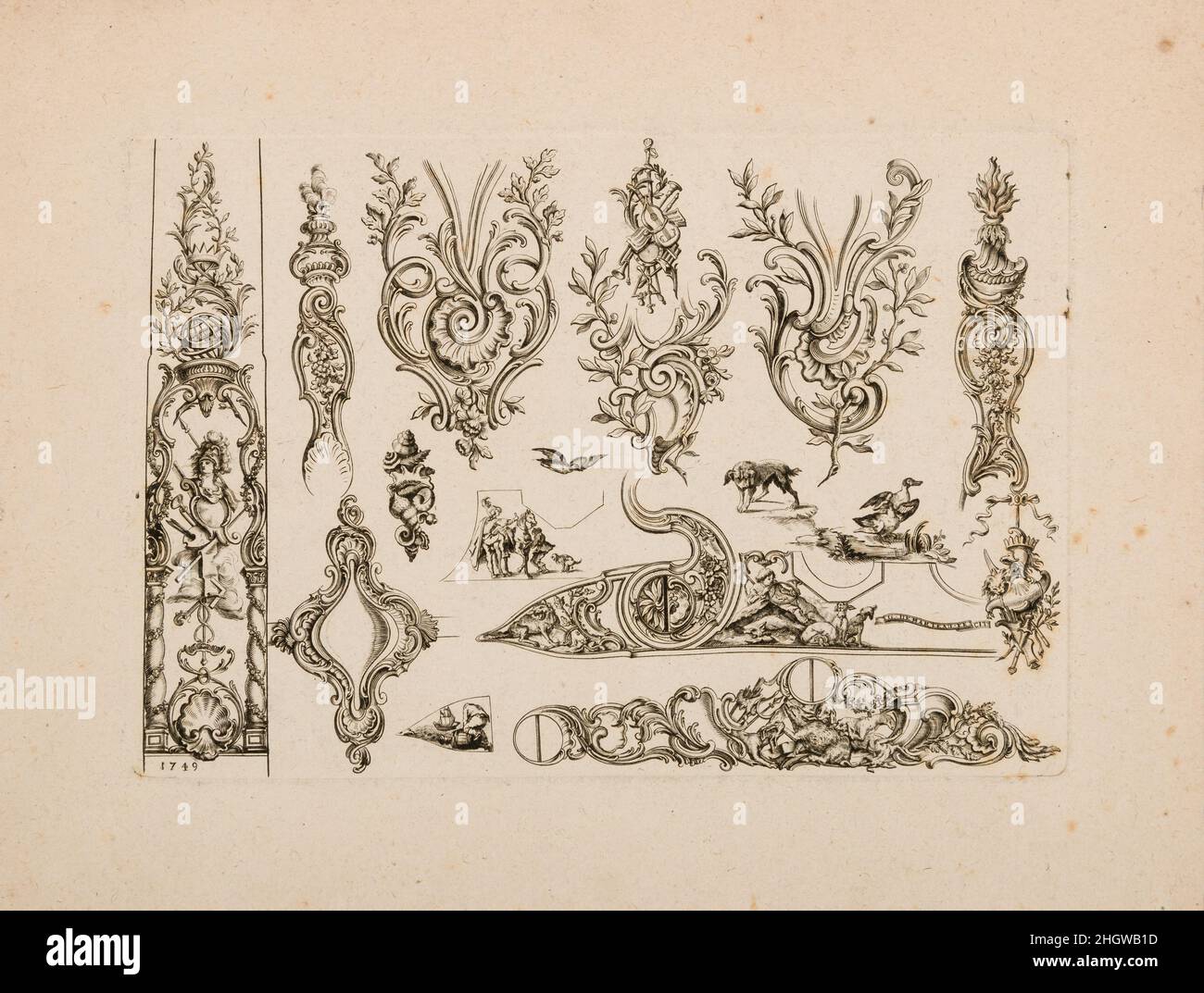 Six rococo designs hi-res stock photography and images - Alamy