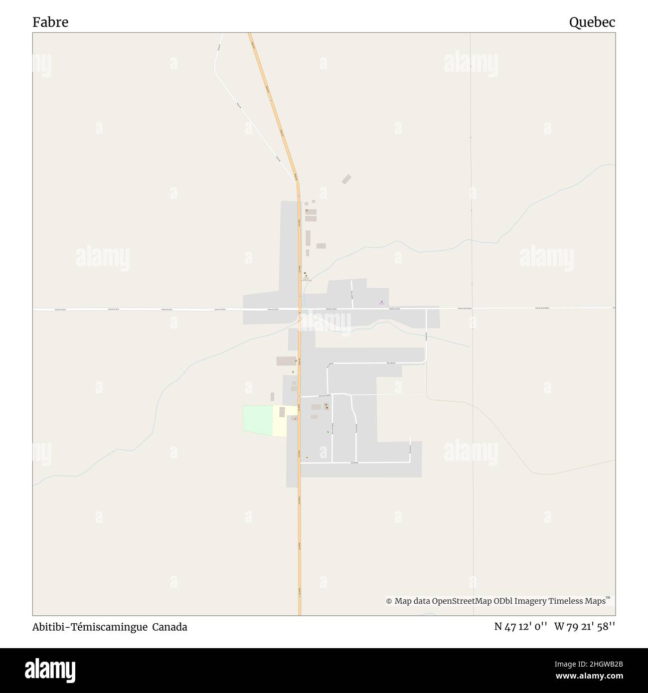 Map of temiscamingue and abitibi hi-res stock photography and images ...