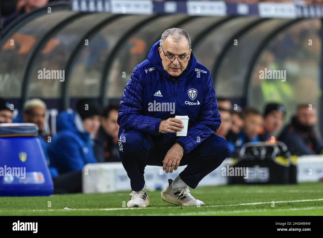 Marcelo Bielsa manager of Leeds United during the Premier League ...