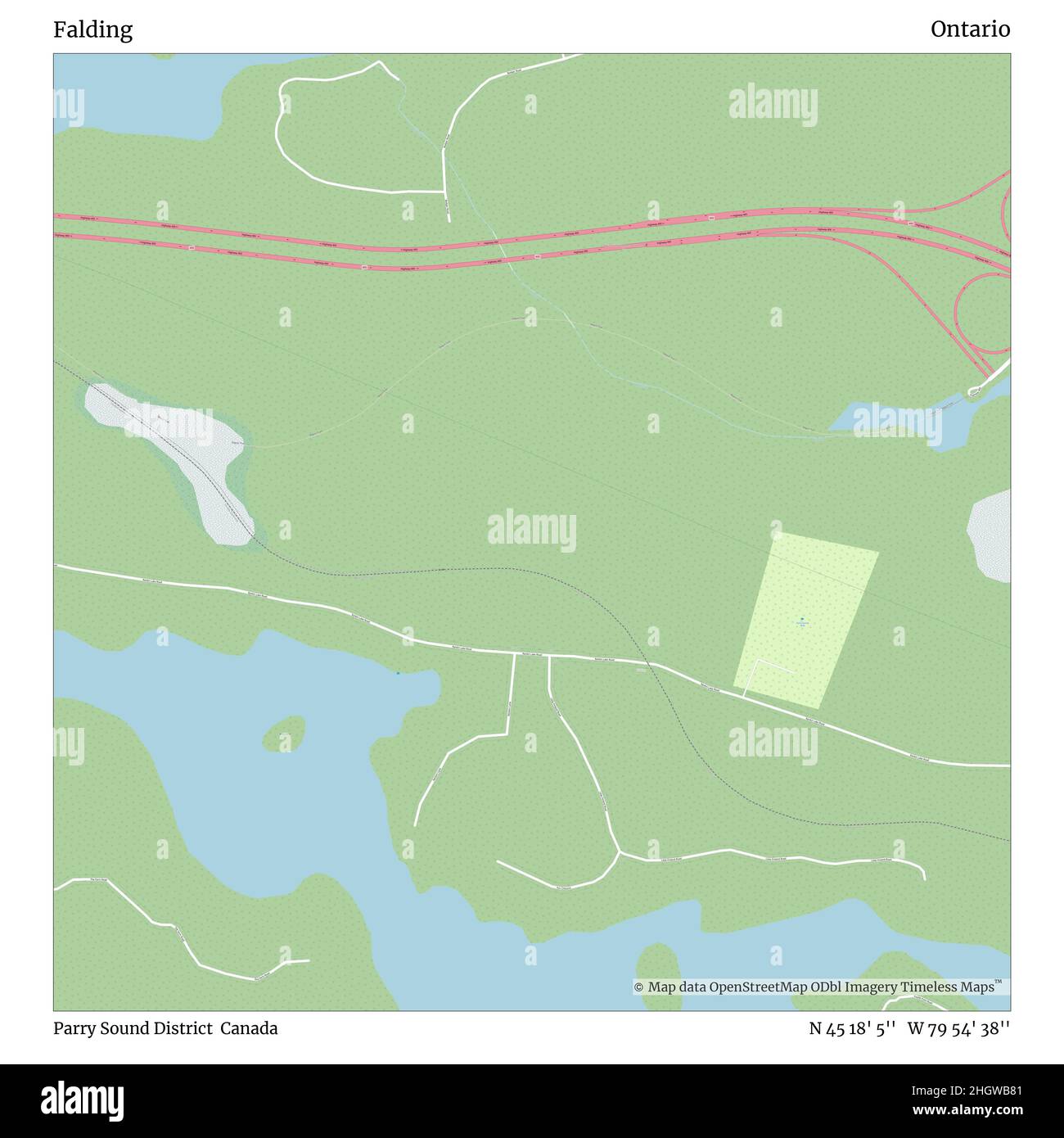 Map of parry sound ontario hi-res stock photography and images - Alamy