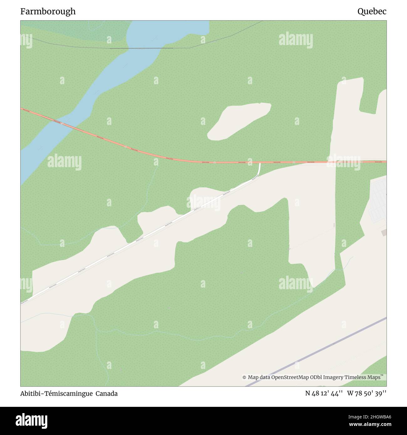 Farmborough, Abitibi-Témiscamingue, Canada, Quebec, N 48 12' 44'', W 78 ...