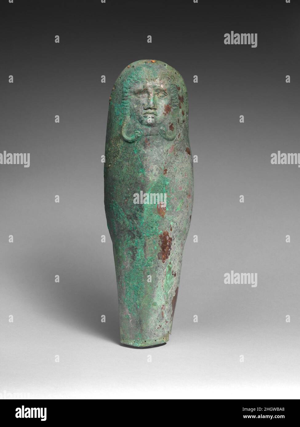 Bronze greave (shin guard) 4th century B.C. Greek, South Italian The ...