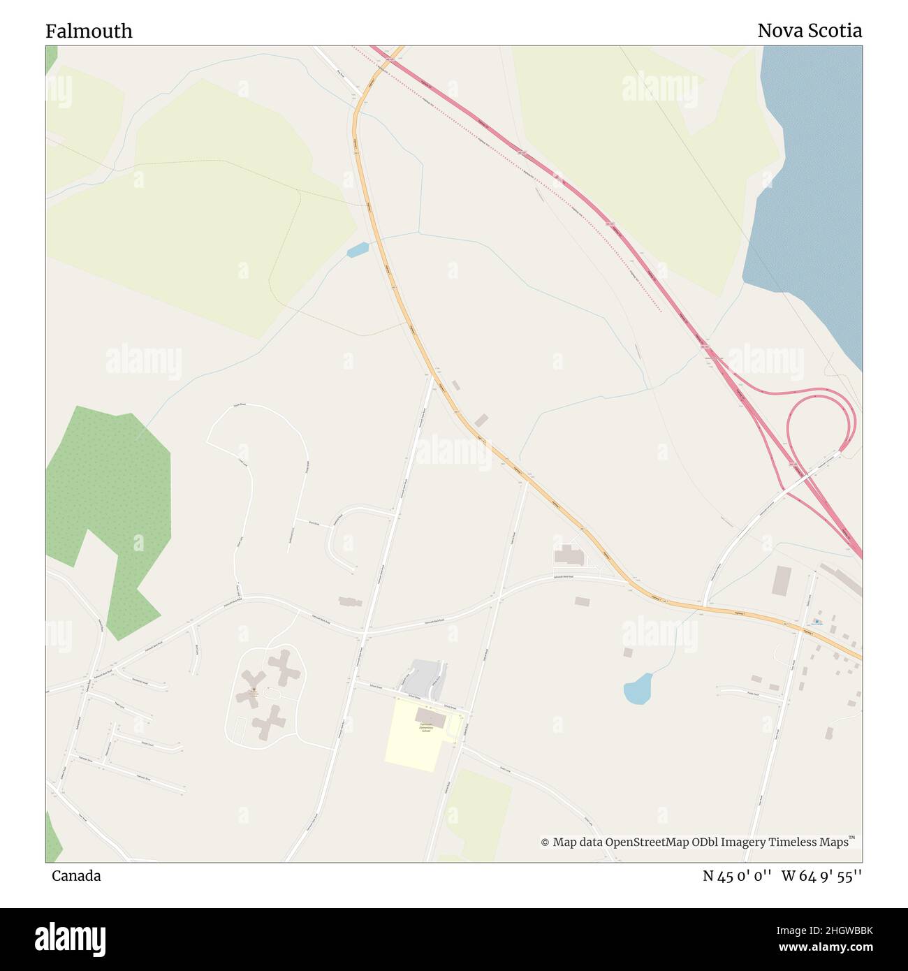 Falmouth map hi-res stock photography and images - Alamy