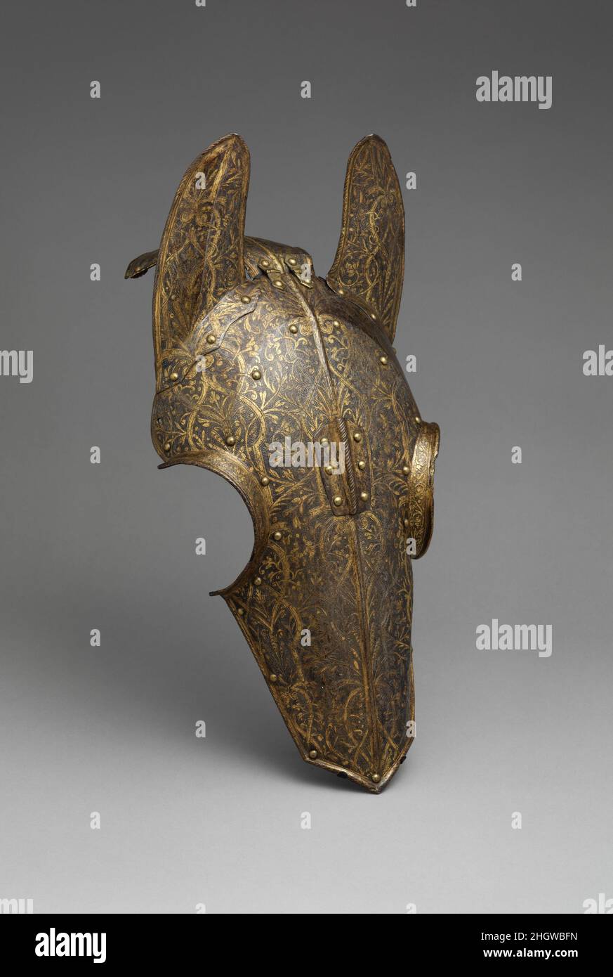 Shaffron (Horse's Head Defense) ca. 1600 French This shaffron matches ...