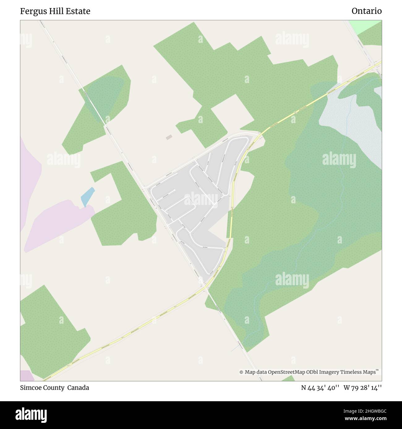 Fergus ontario map hi-res stock photography and images - Alamy