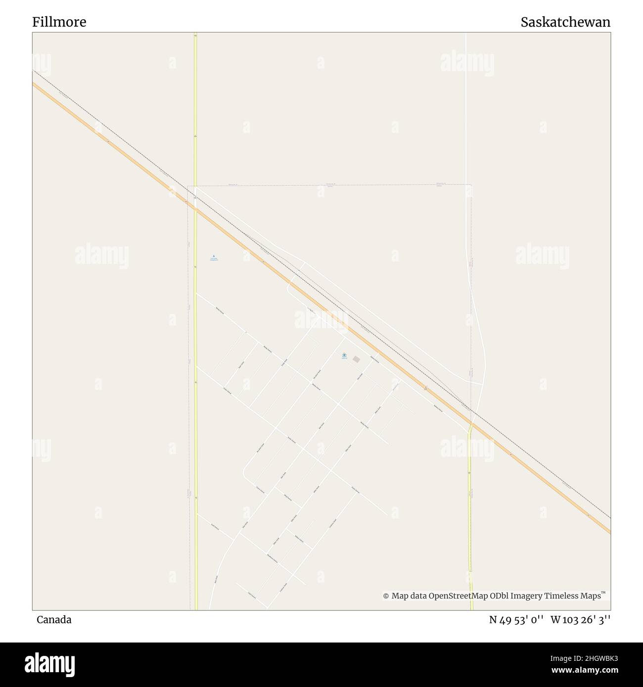 Fillmore saskatchewan map Cut Out Stock Images & Pictures - Alamy